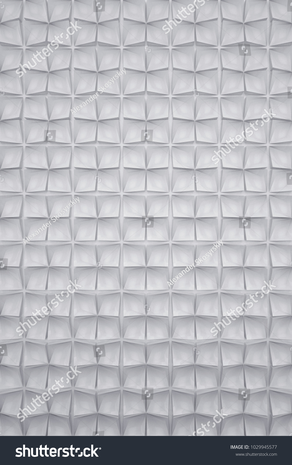 Panel On Wall Pattern 3d Model Foto de stock 1029945577 | Shutterstock