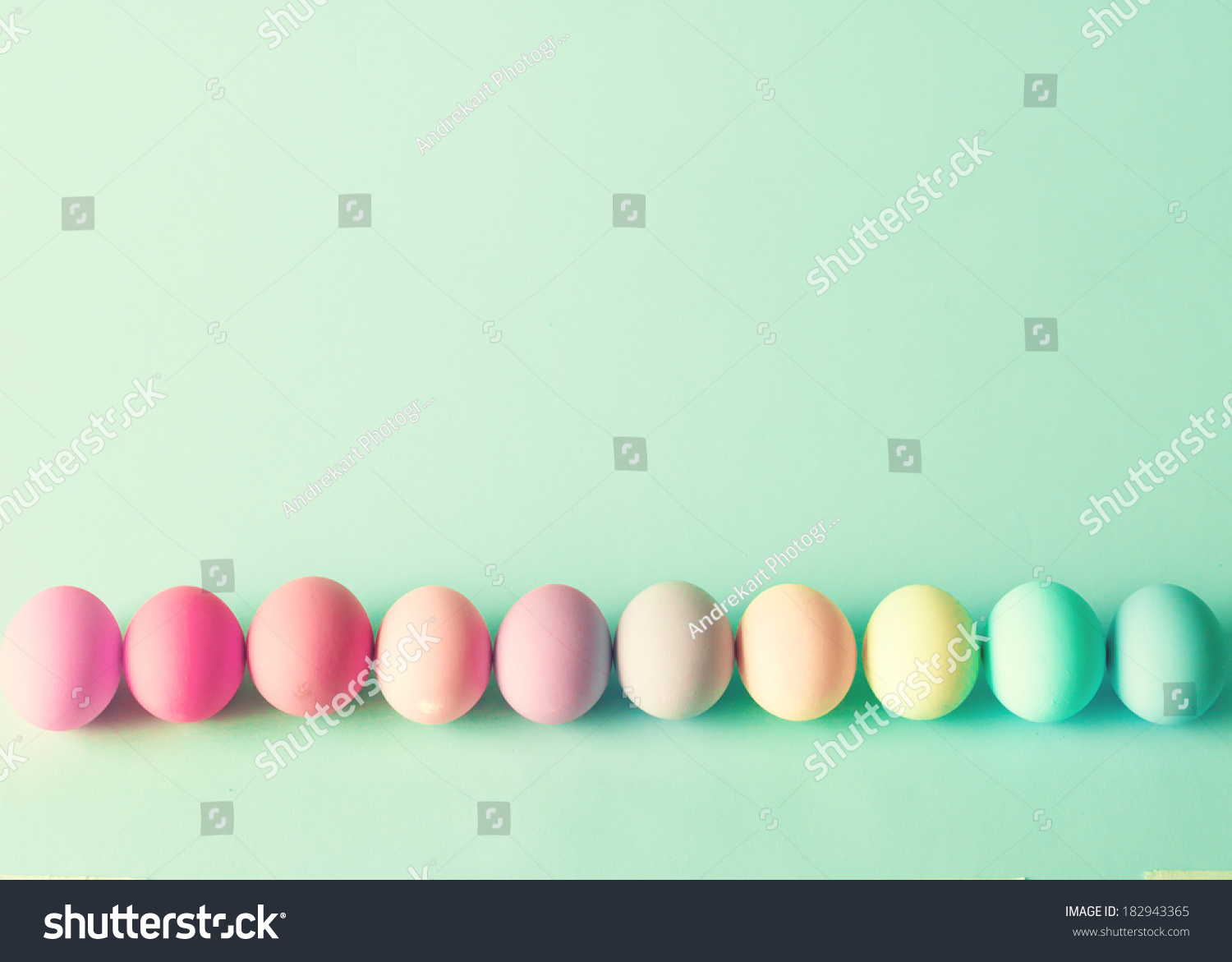 Pastel Easter Eggs Stock Photo 182943365 | Shutterstock