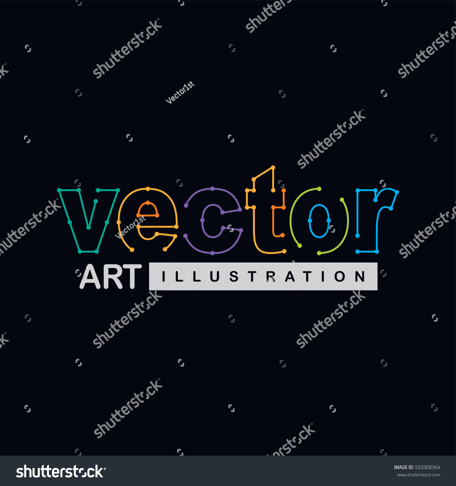 Path Trace Vector Outline Logotype Stock Illustration 532008364 ...