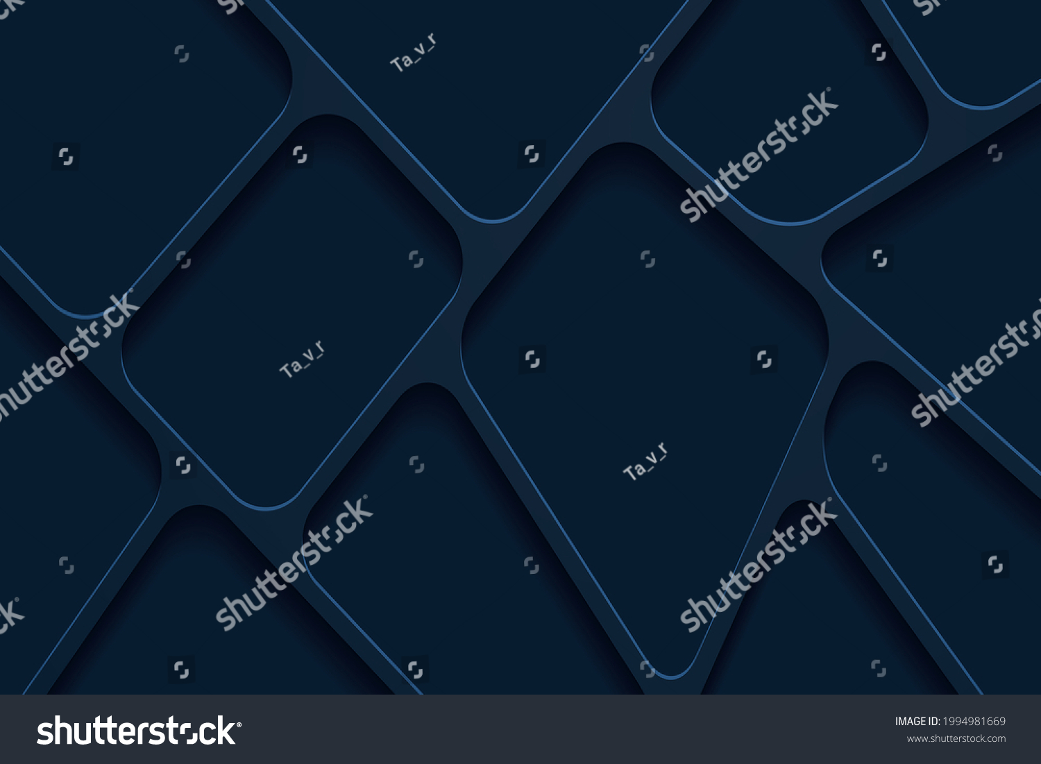 Pattern Based Deep Blue Background Design Stock Illustration 1994981669