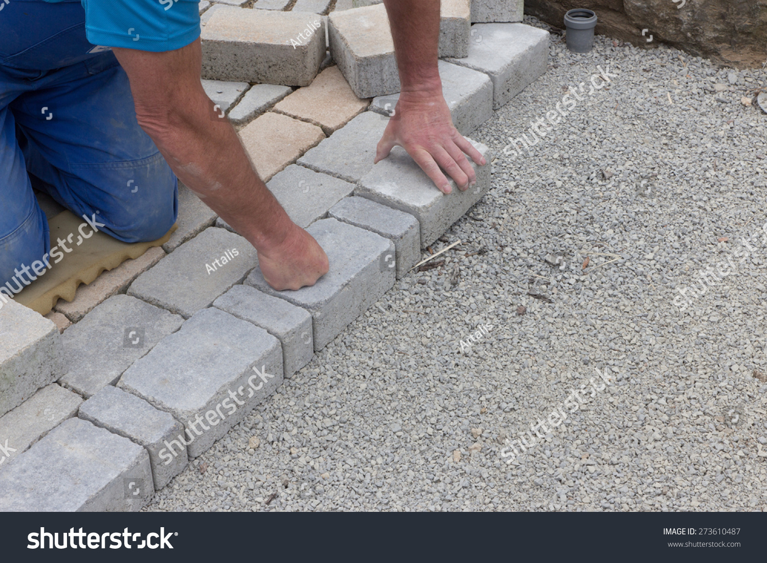 Paving Work Stock Photo (Edit Now) 273610487