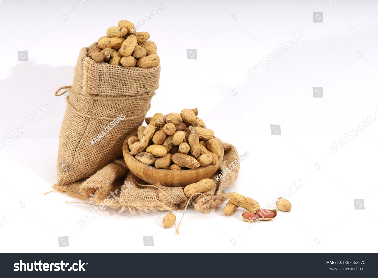 Peanuts Peanuts Shell Without Shell Stock Photo 1867662970 | Shutterstock
