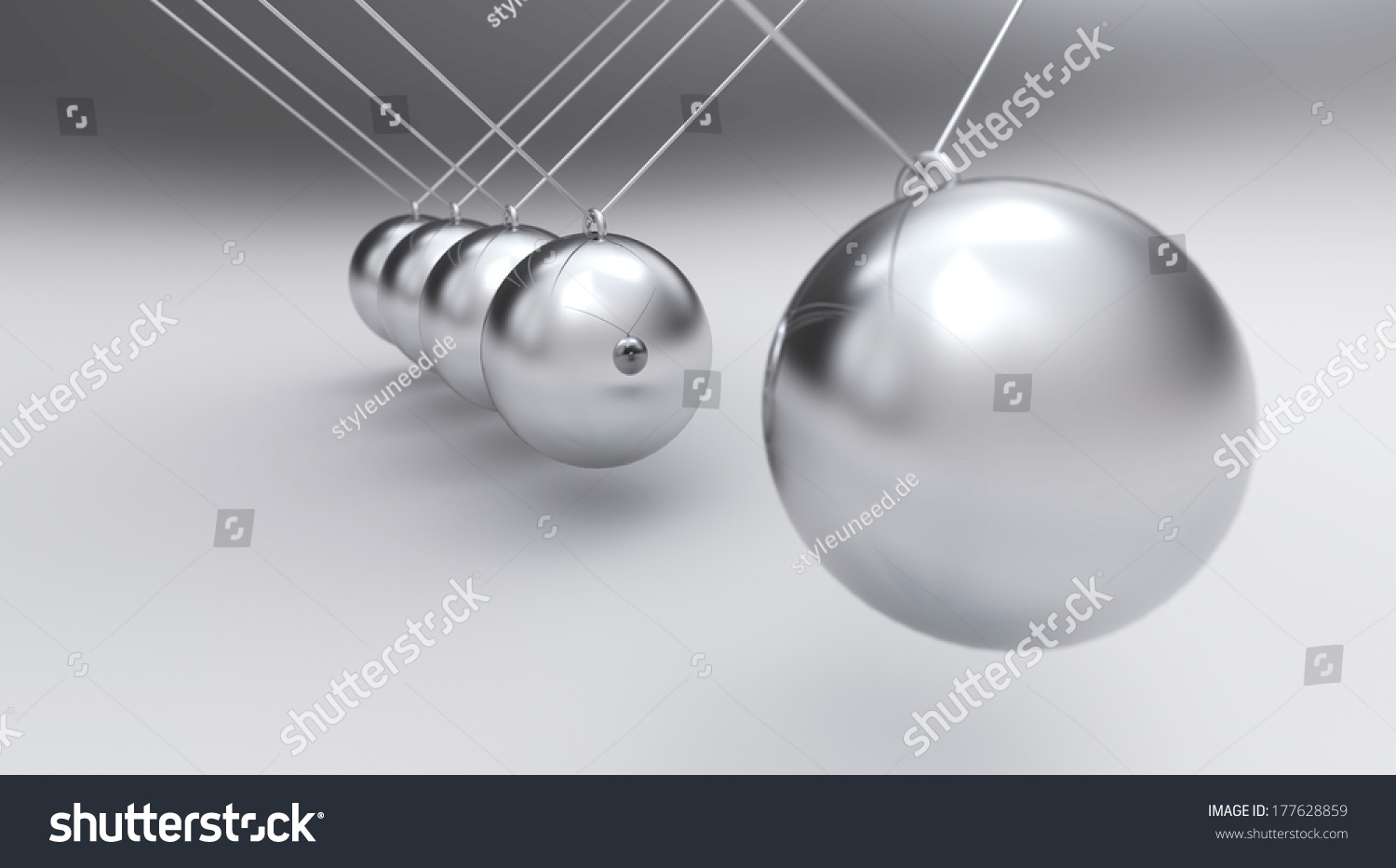 Pendulum Silver Stock Illustration 177628859