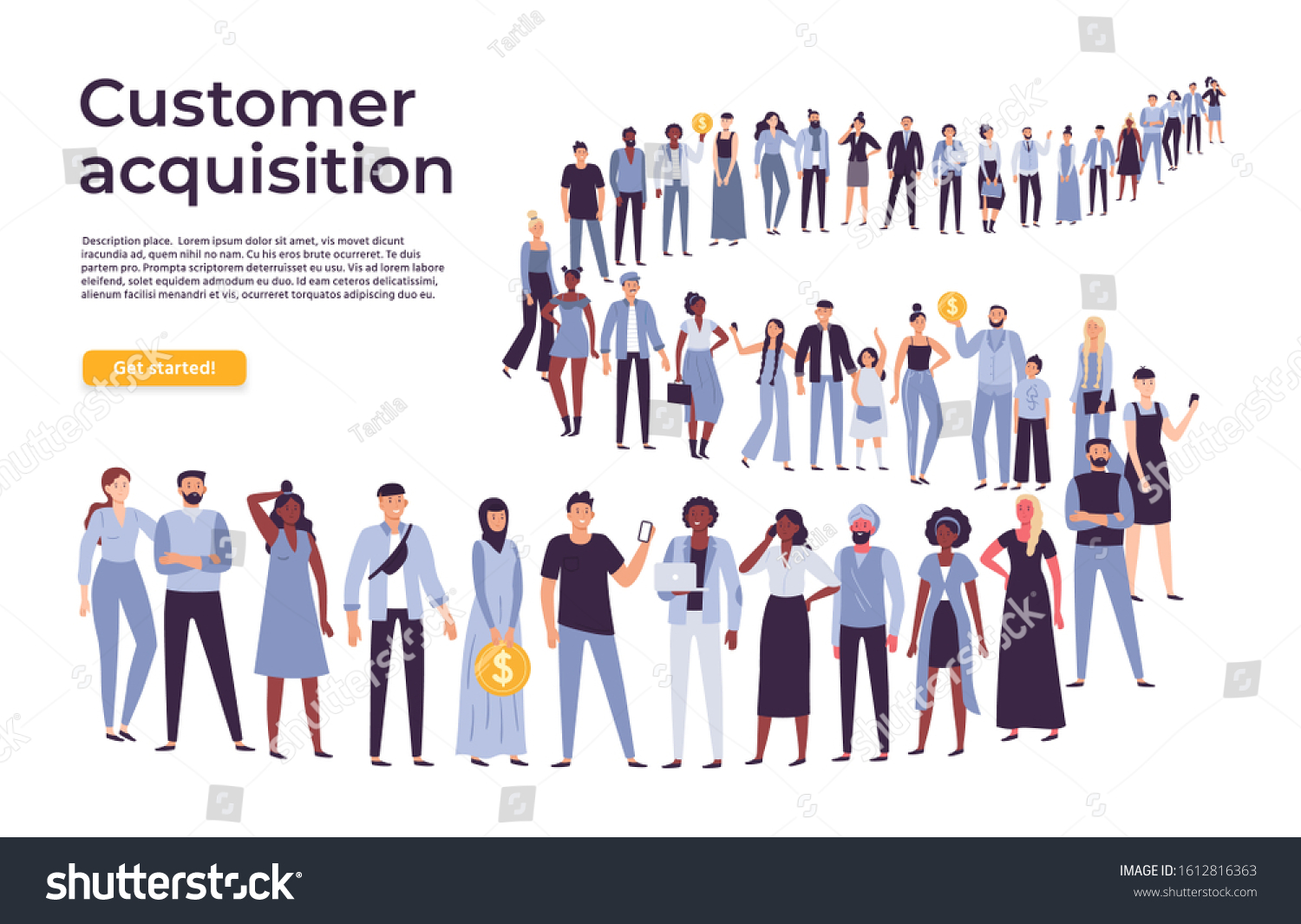 People Crowd Stand Queue Business People Stock Illustration 1612816363 People Crowd Stand Queue Business People Stock Illustration 1612816363