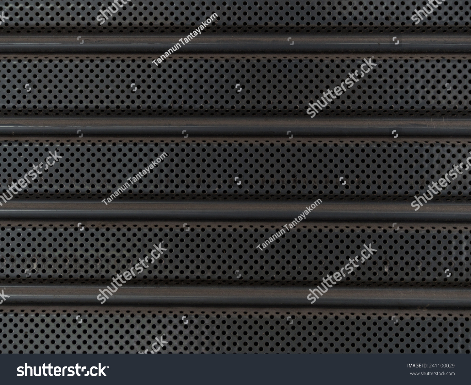 Perforated Metal Sheet Roller Shutter Pattern Stock Photo (Edit Now ...