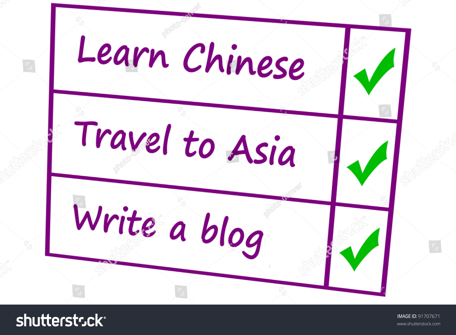Personal Plan Stock Illustration 91707671