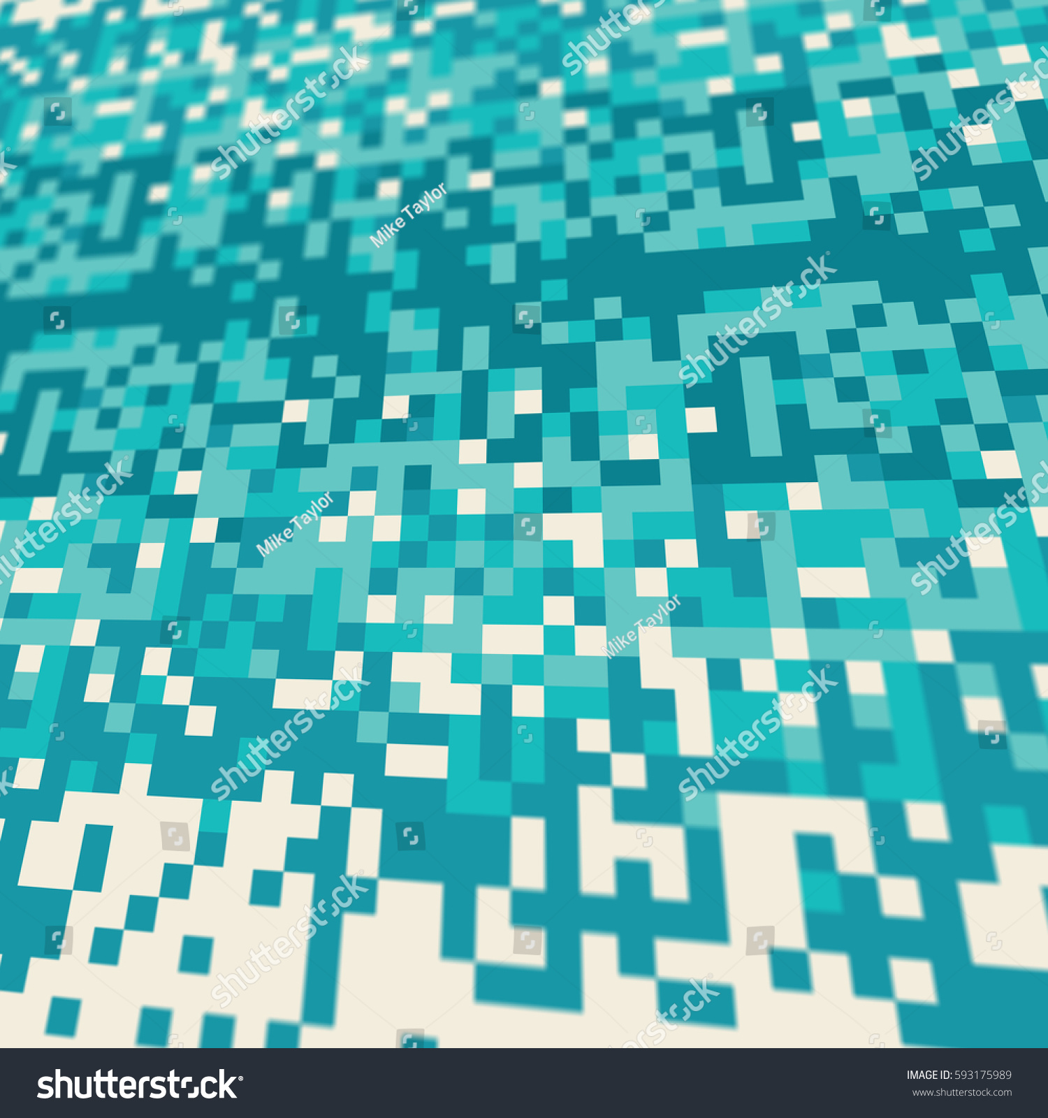Pixel Art Pattern Perspective Angle Stock Illustration 593175989