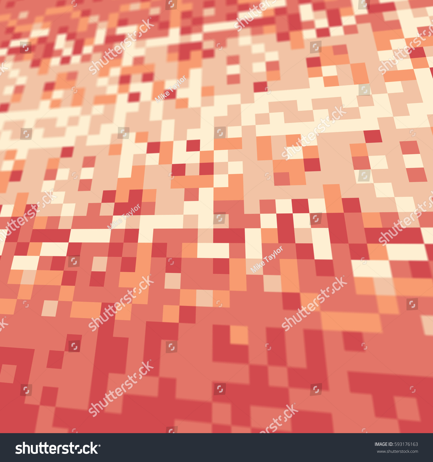 Pixel Art Pattern Perspective Angle Stock Illustration 593176163