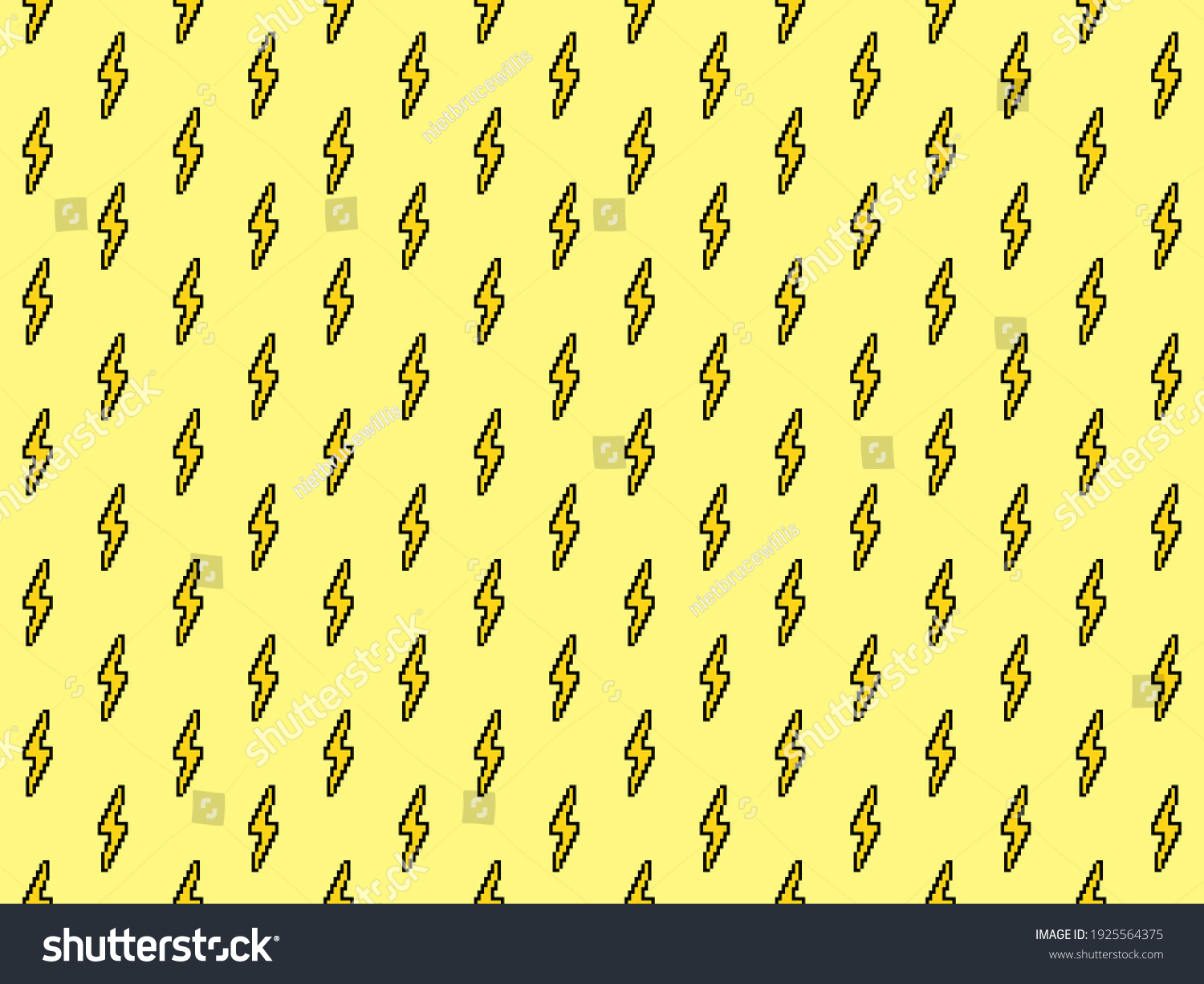 Pixel Background Seamless Electricity Pattern Stock Illustration 1925564375