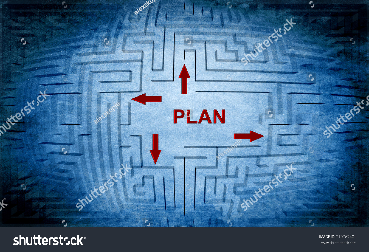 Plan Maze Concept Stock Illustration 210767401 | Shutterstock
