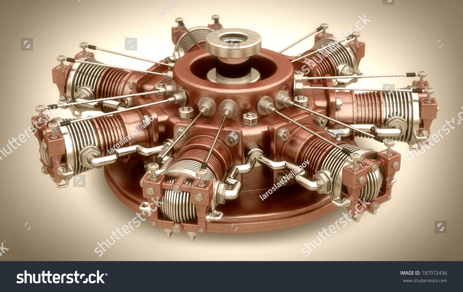 Plane Engine High Resolution 3d Render Stock Illustration 187072436 ...