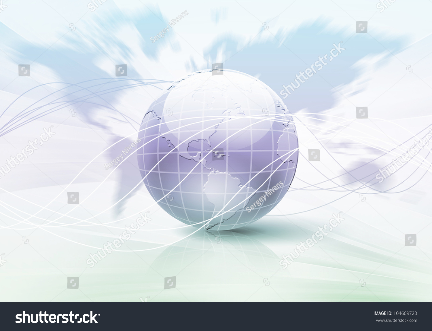 Planet Earth Technology Background Computer Objects Stock Illustration ...