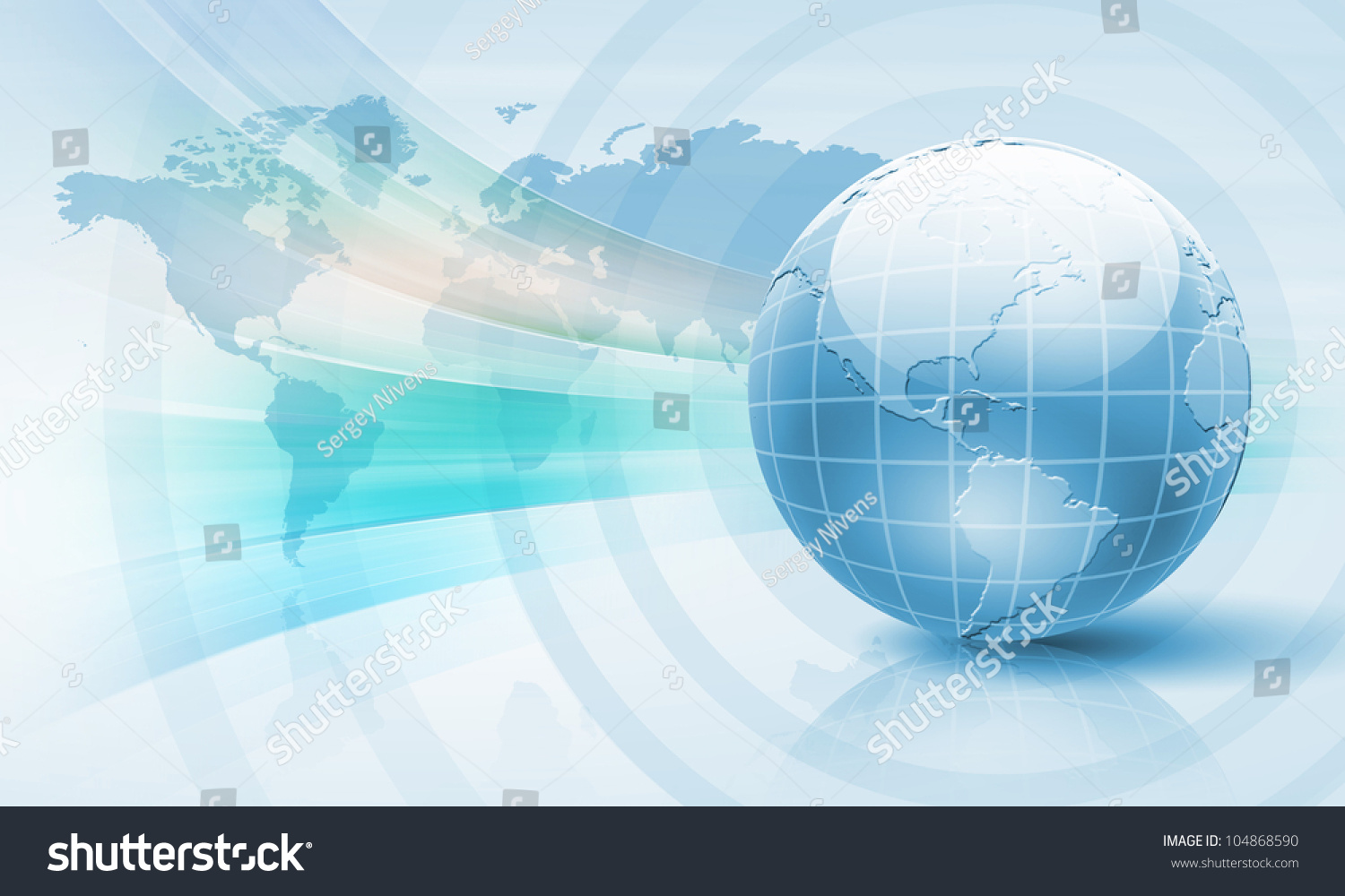 Planet Earth Technology Background Computer Objects Stock Illustration ...