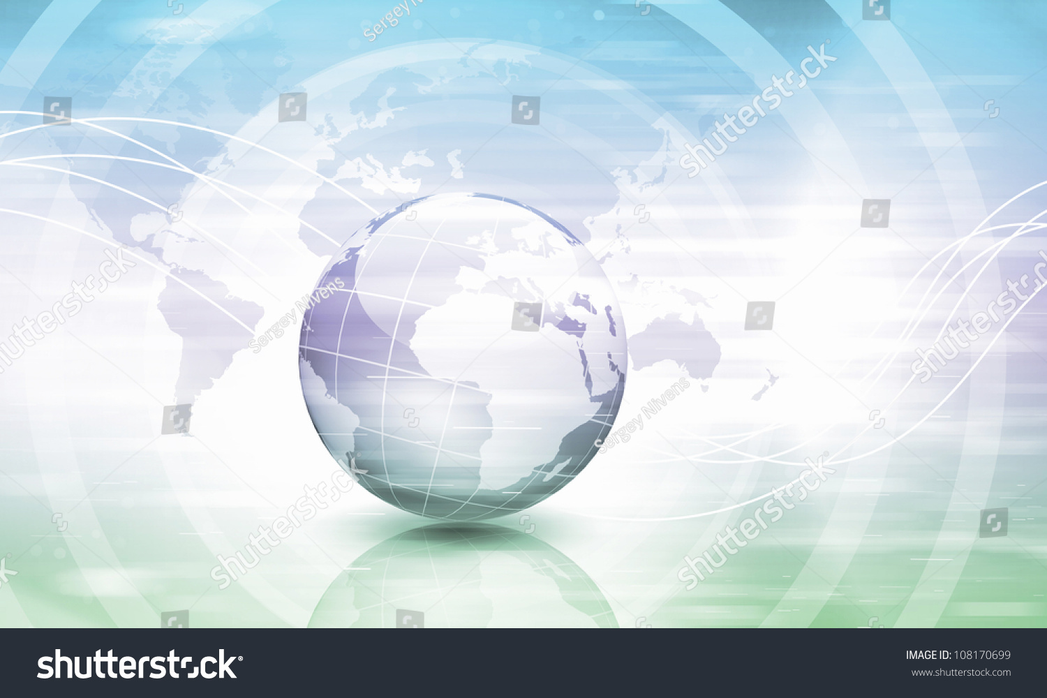 Planet Earth Technology Background Computer Objects: ภาพประกอบสต็อก ...