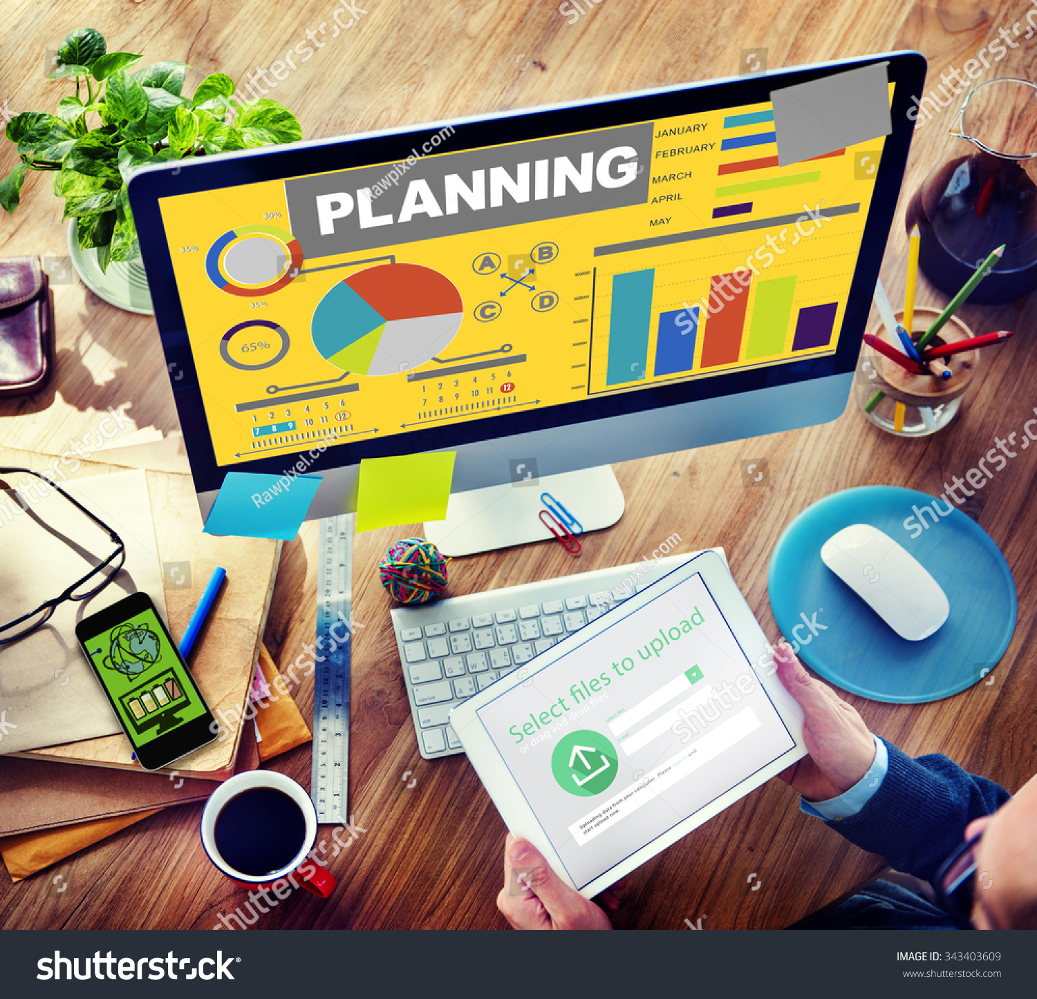 Planning Bar Graph Data Development Plan Stock Photo 343403609 ...