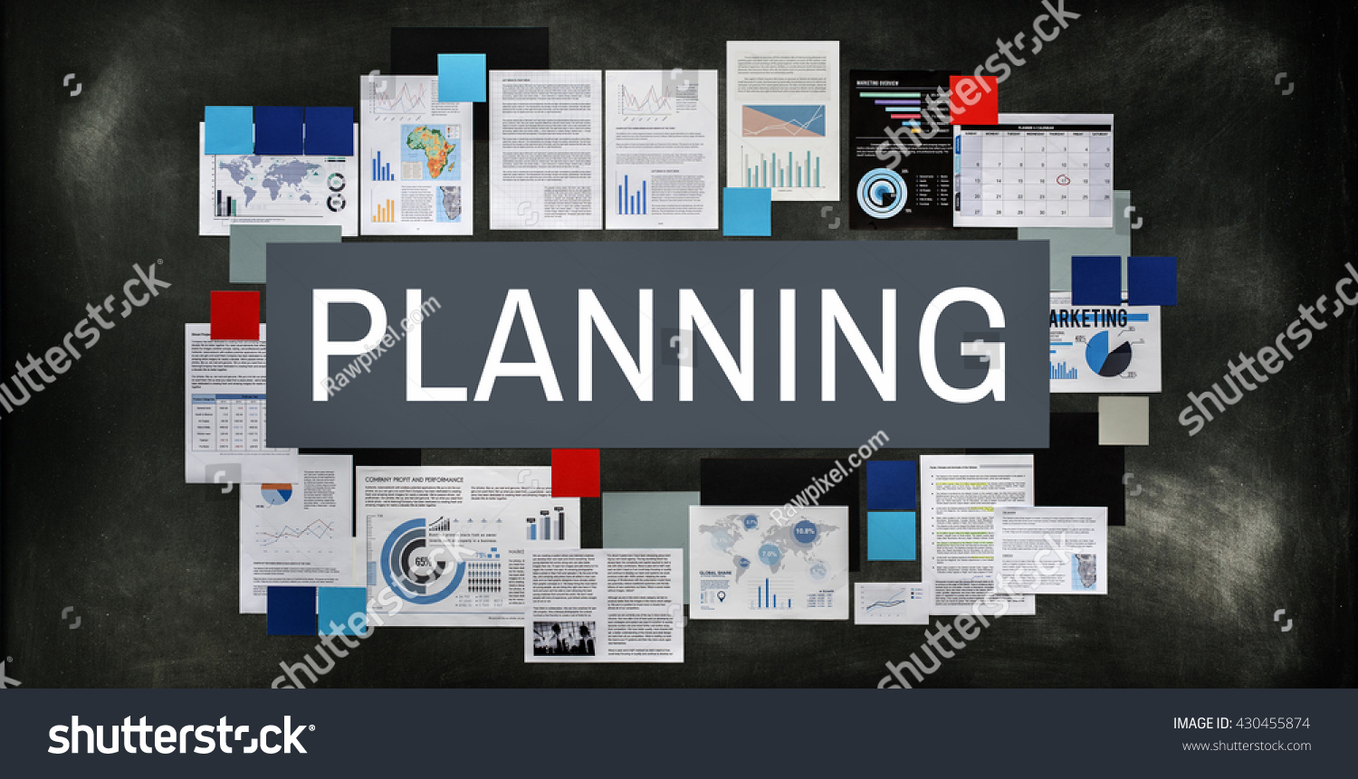 Planning Plan Organization Solution Concept Stock Photo 430455874 ...