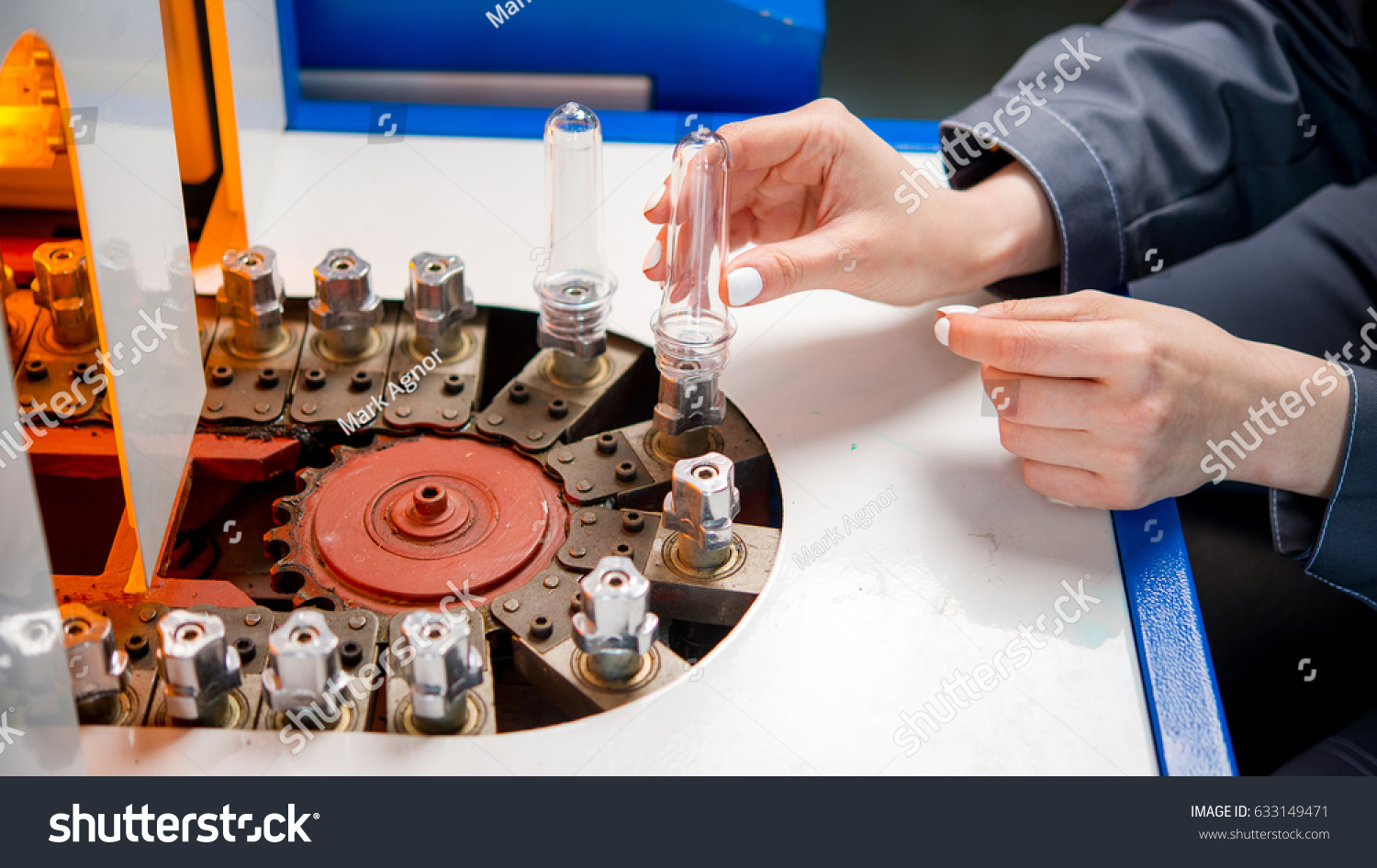 Plastic Bottle Making Process Stock Photo (Edit Now) 633149471