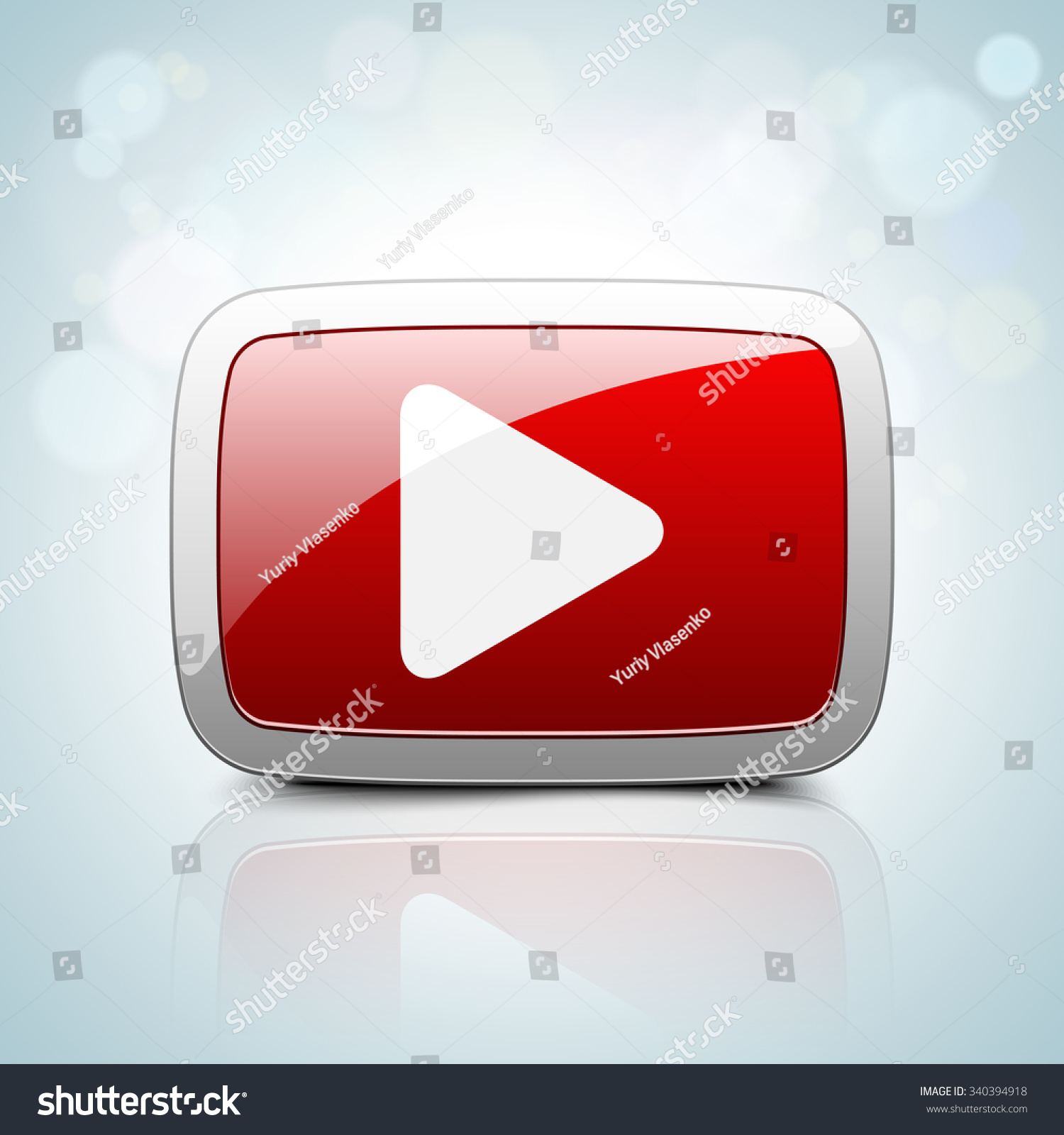 Play Button Stock Illustration 340394918 | Shutterstock