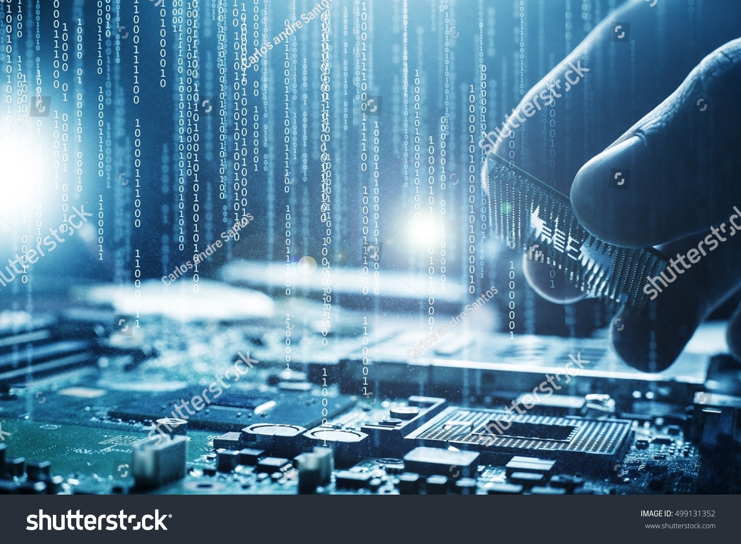Plug Cpu Microprocessor Motherboard Socket Technological: foto stock ...