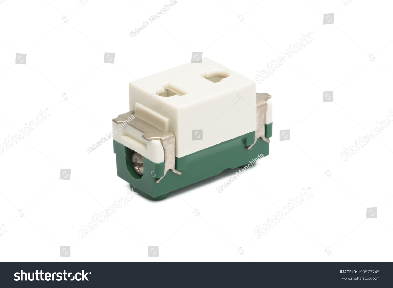 Plug Socket Isolated On White Background Stock Photo 199573745 ...