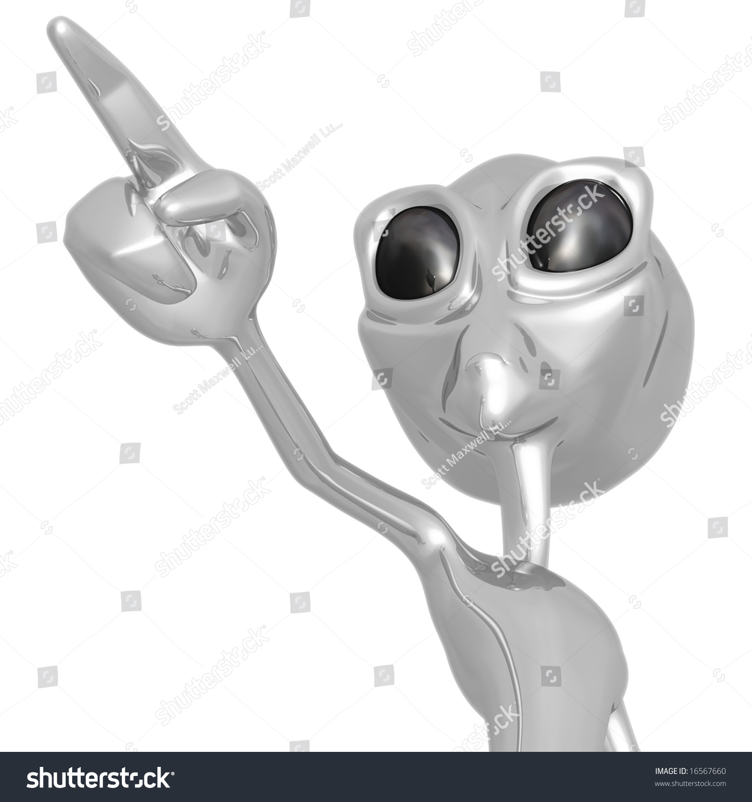 Pointing Alien Stock Photo 16567660 : Shutterstock