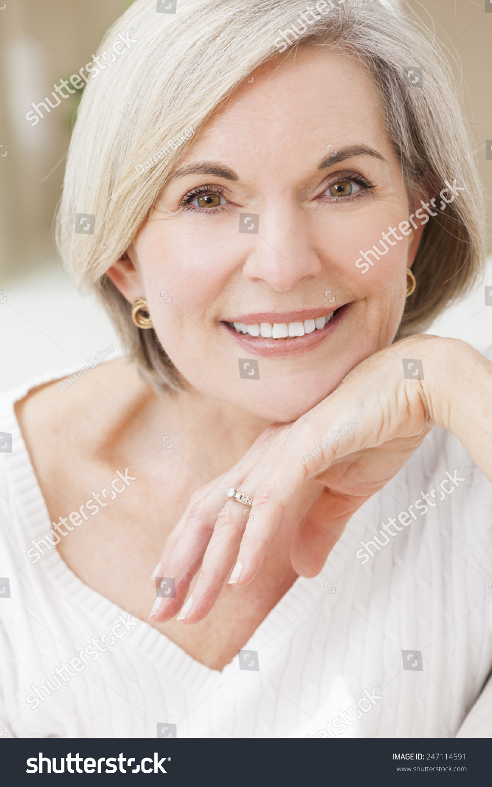 Portrait Attractive Elegant Senior Woman Relaxing Stock Photo (Edit Now ... Portrait Attractive Elegant Senior Woman Relaxing Stock Photo (Edit Now ...