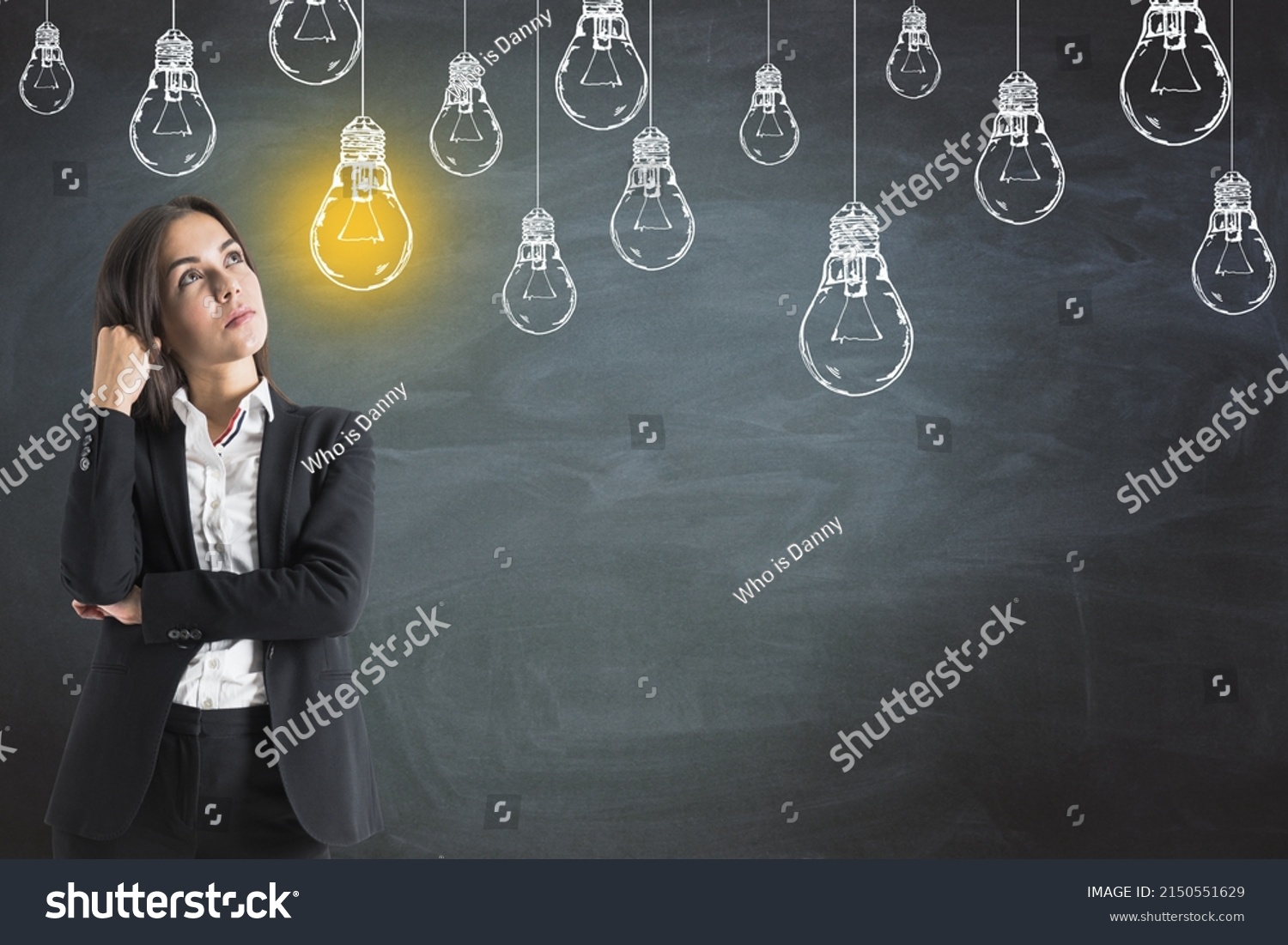 Portrait Attractive Pensive Young European Businesswoman Stock Photo ... Portrait Attractive Pensive Young European Businesswoman Stock Photo ...
