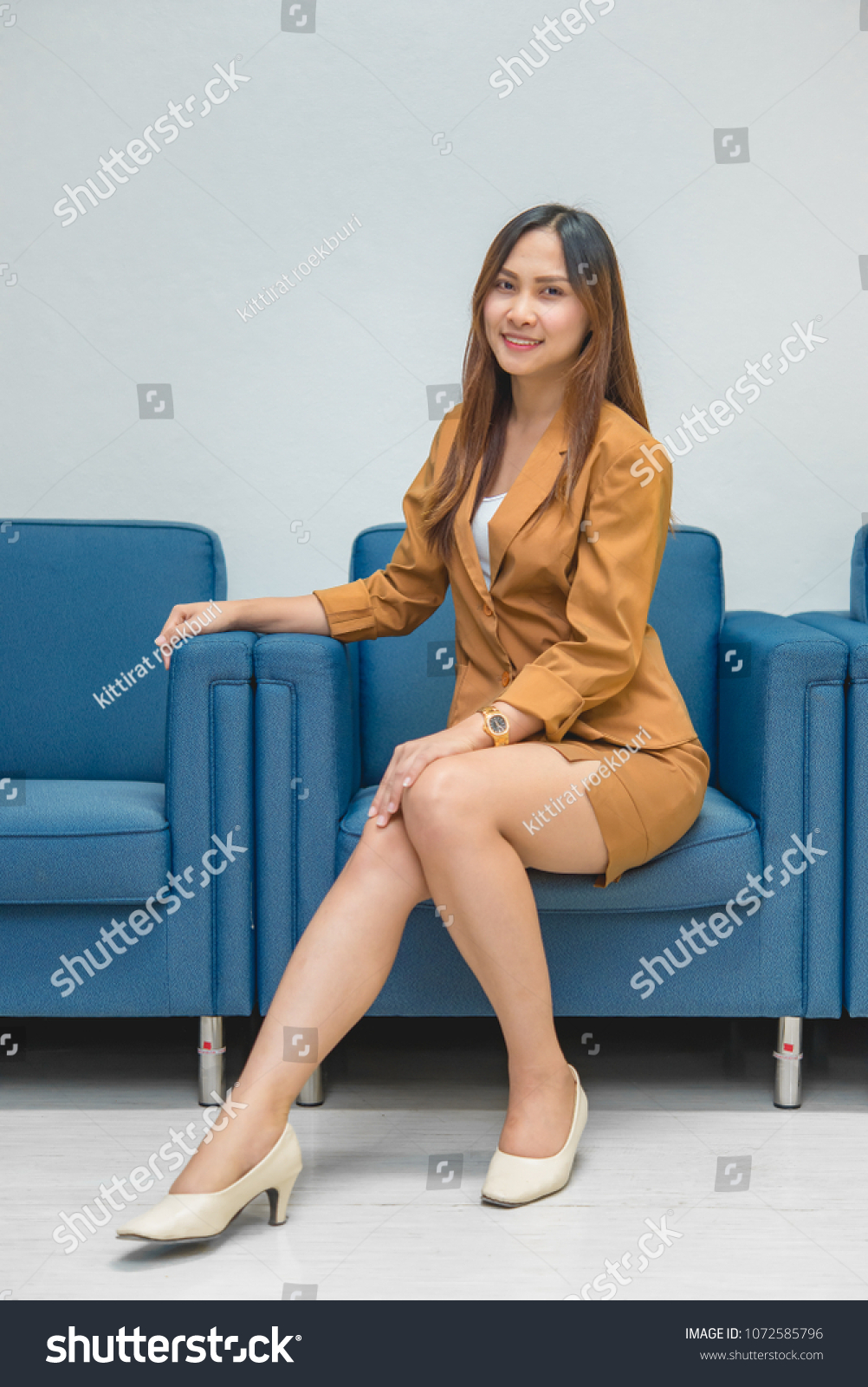 Thai Office Girl Sofa Telegraph