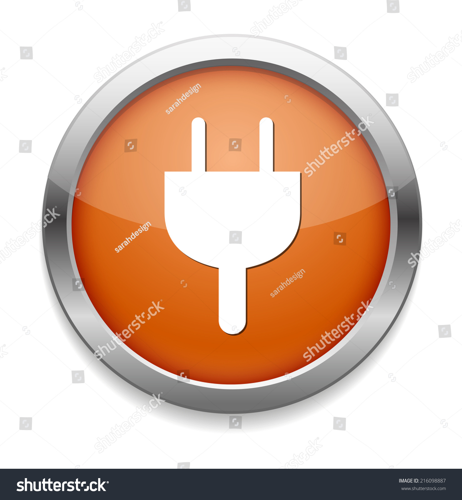 Power Plug Button Stock Illustration 216098887 | Shutterstock