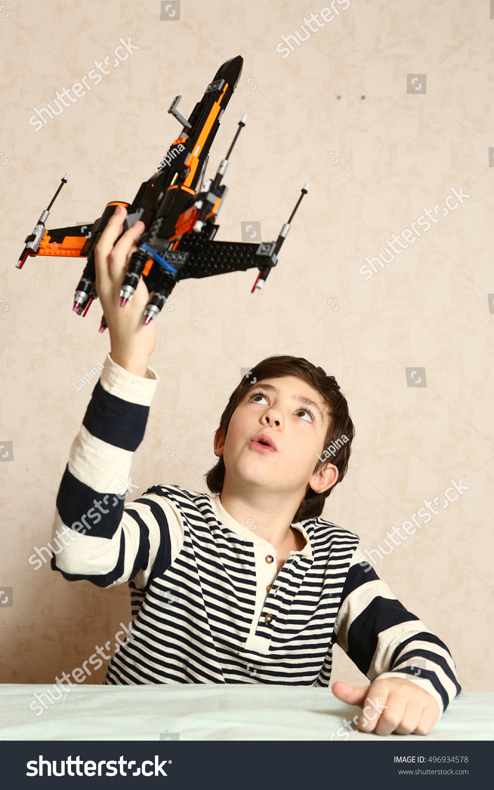 Preteen Handsome Boy Play War Plain Stock Photo (Edit Now) 496934578 Preteen Handsome Boy Play War Plain Stock Photo (Edit Now) 496934578