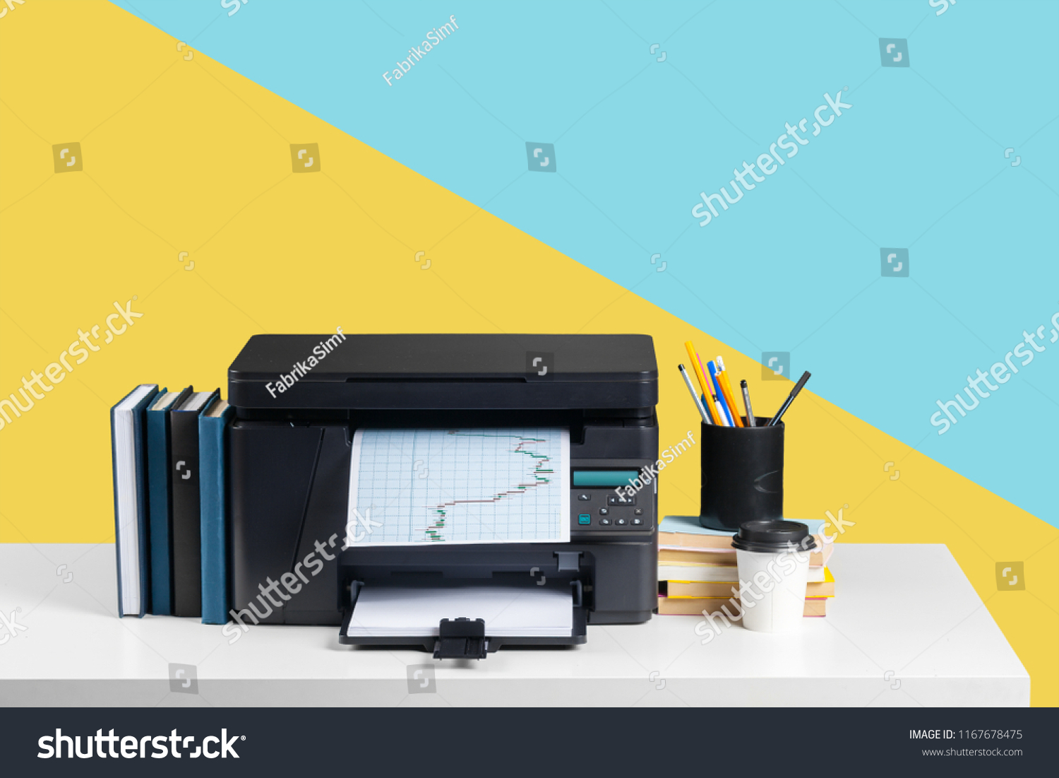 Printer Copier Scanner Office Table Stock Photo 1167678475 | Shutterstock