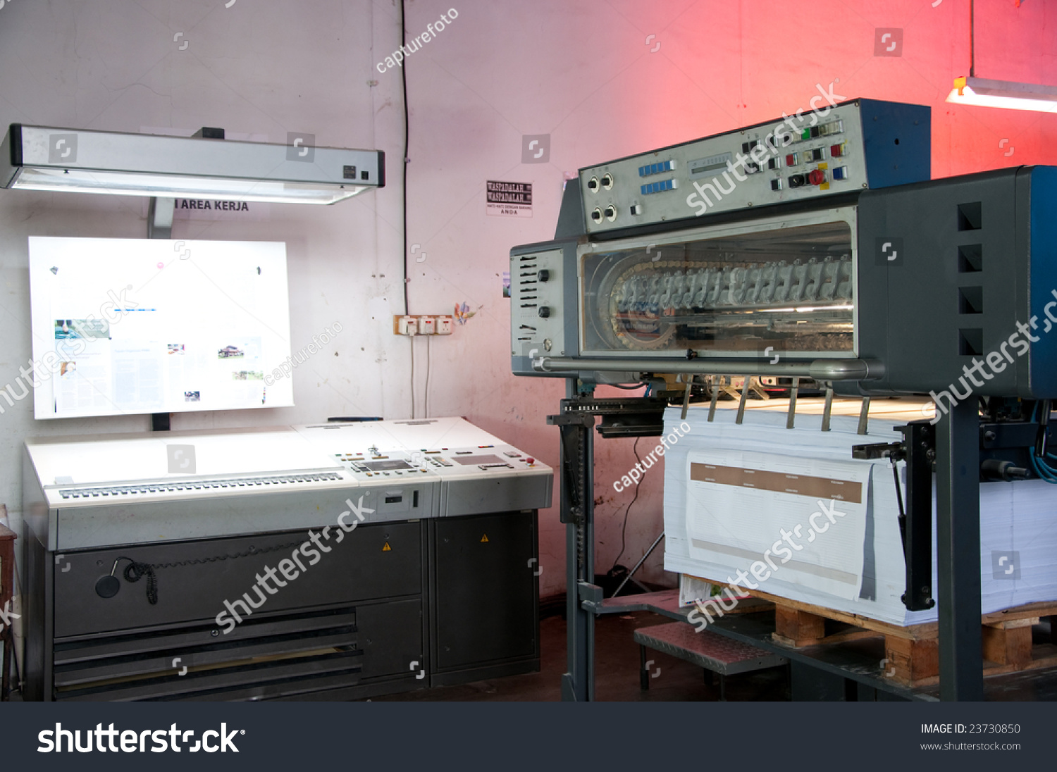 Printing Machine Stock Photo 23730850 | Shutterstock