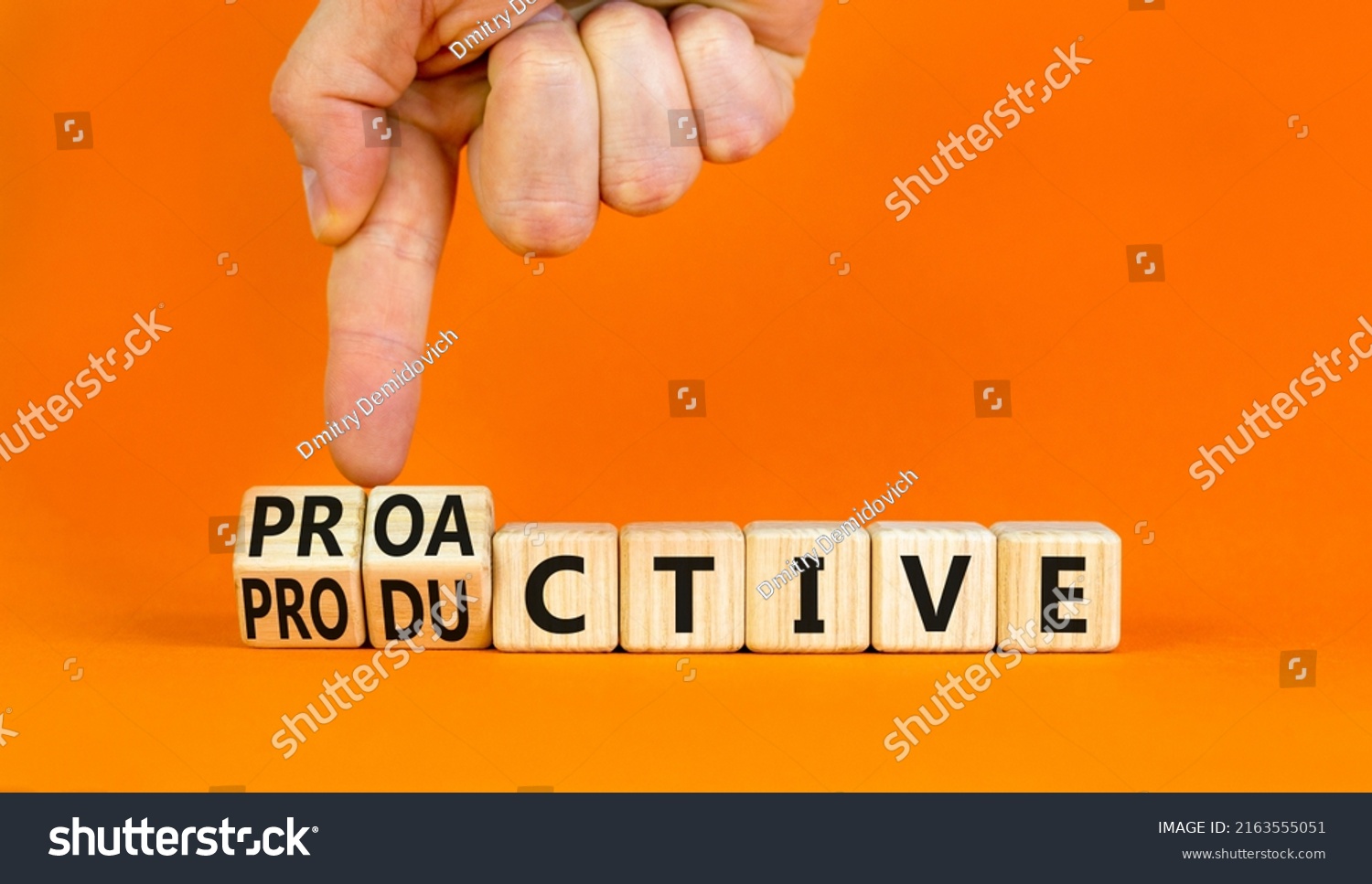 Proactive Productive Symbol Businessman Turns Cubes Stock Photo ... Proactive Productive Symbol Businessman Turns Cubes Stock Photo ...