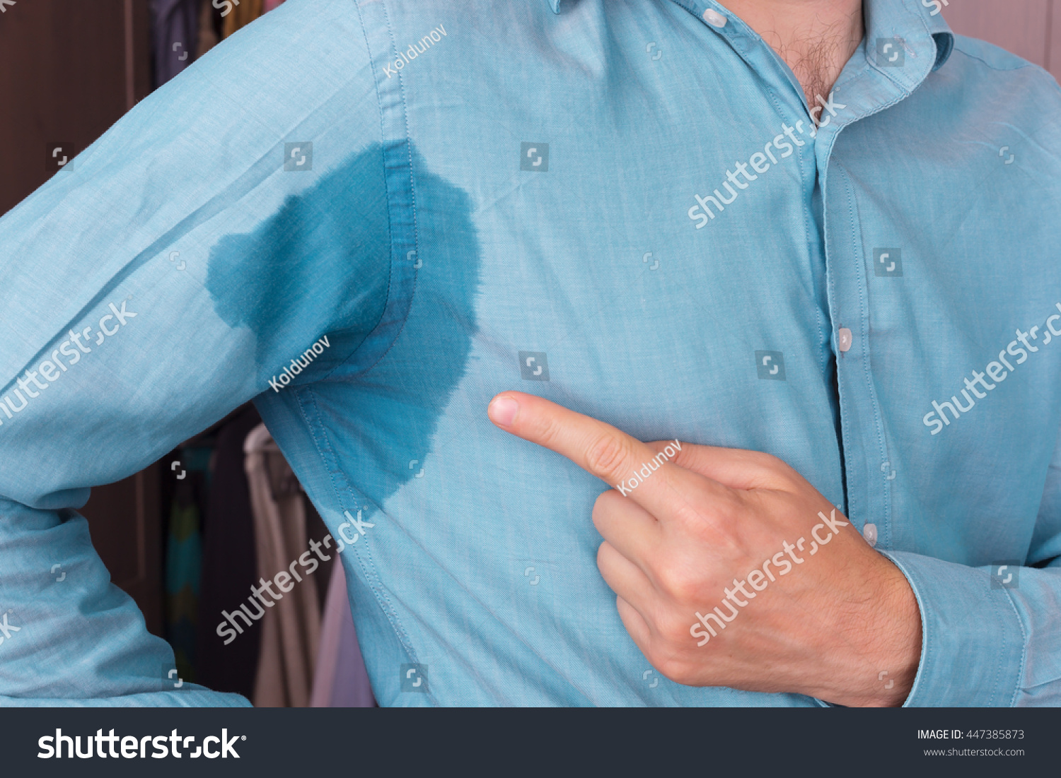 Problem Sweating Hyperhidrosis Stock Photo 447385873 | Shutterstock