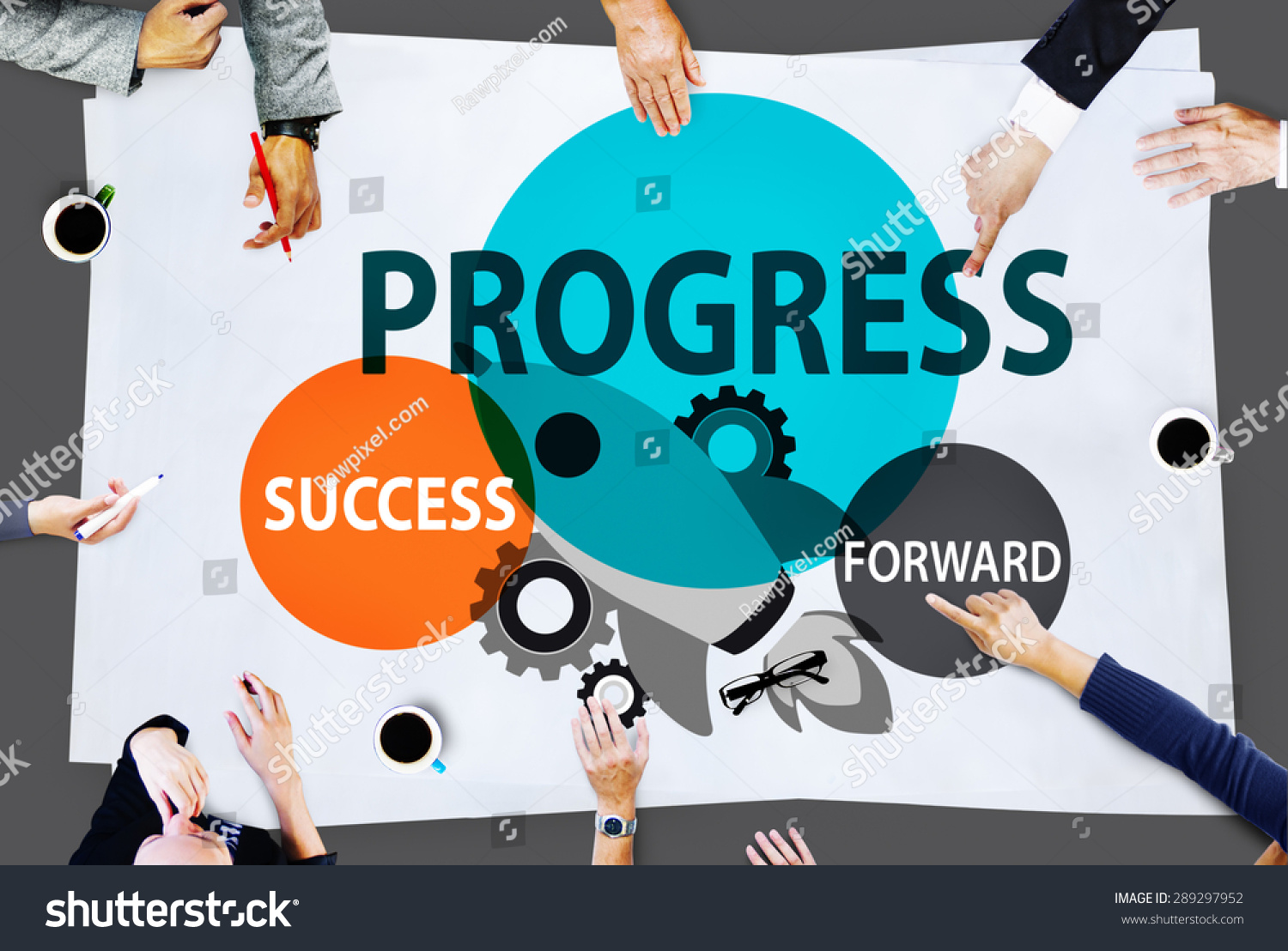 Progress Growth Development Improvement Concept Stock Photo 289297952 ...