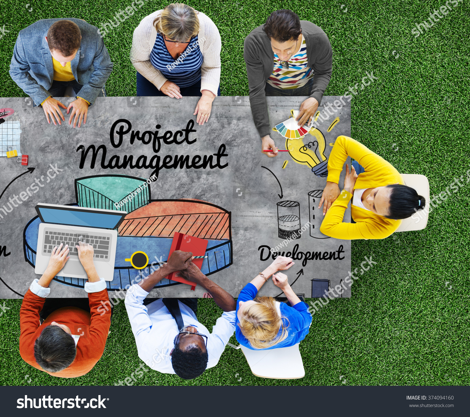 Project Management Ideas Development Graph Concept Stock Photo (Edit ...