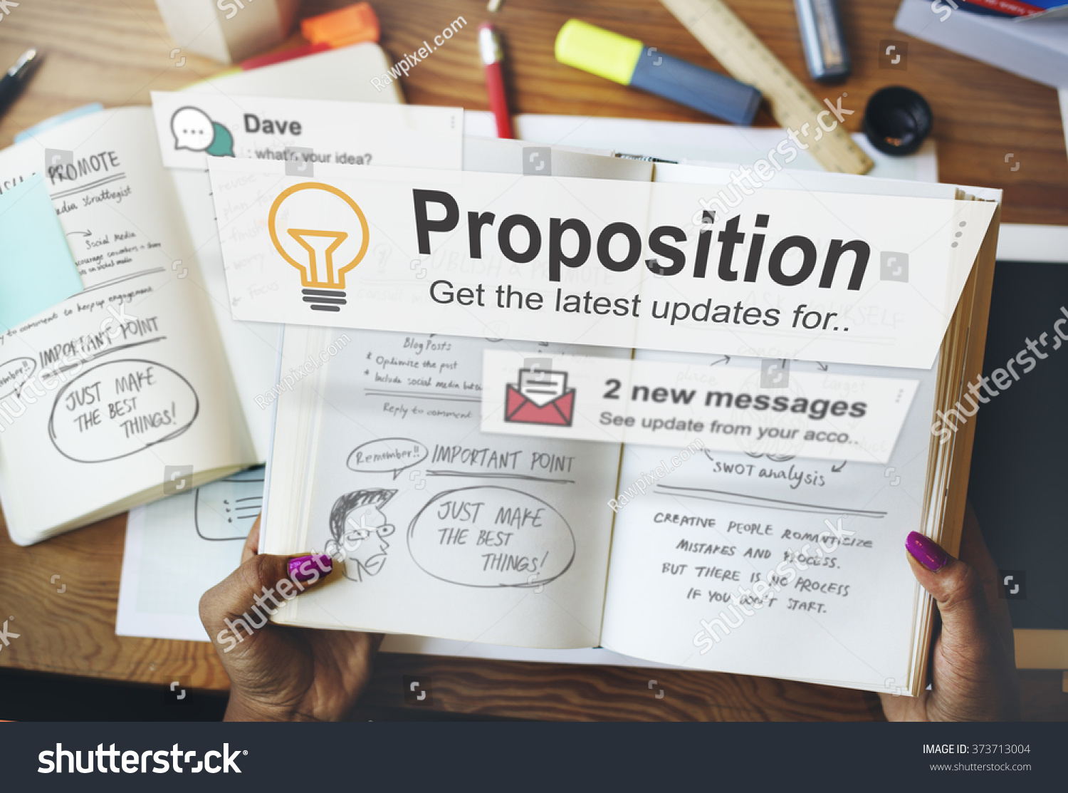 Proposition Proposal Solution Strategy Action Concept Stock Photo ...