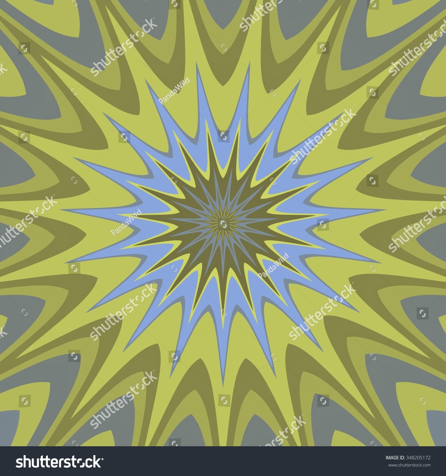 Psycho Floral Pattern Generated Texture Stock Illustration 348205172 ...