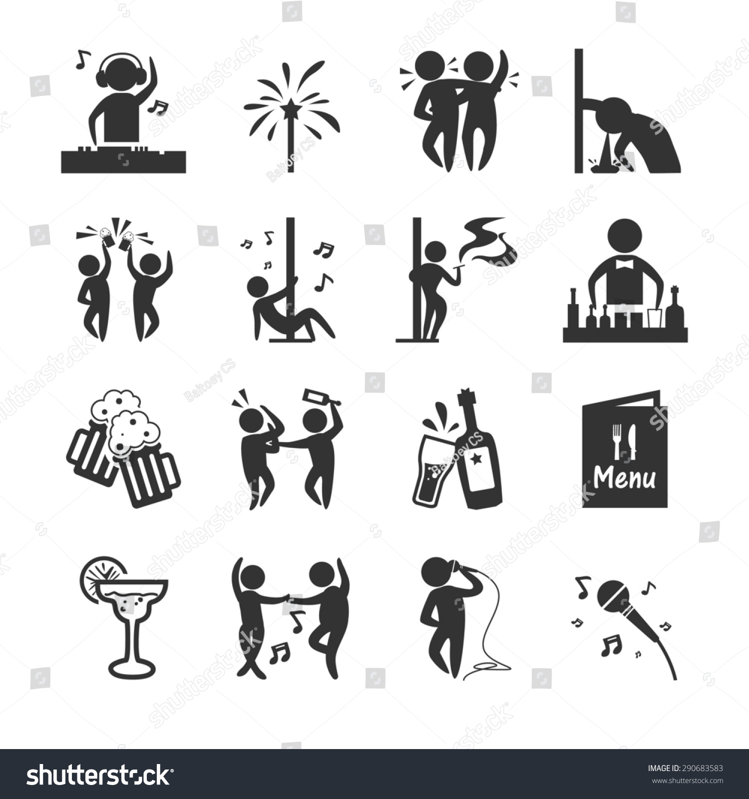 Pub Bar Icon Stock Illustration 290683583