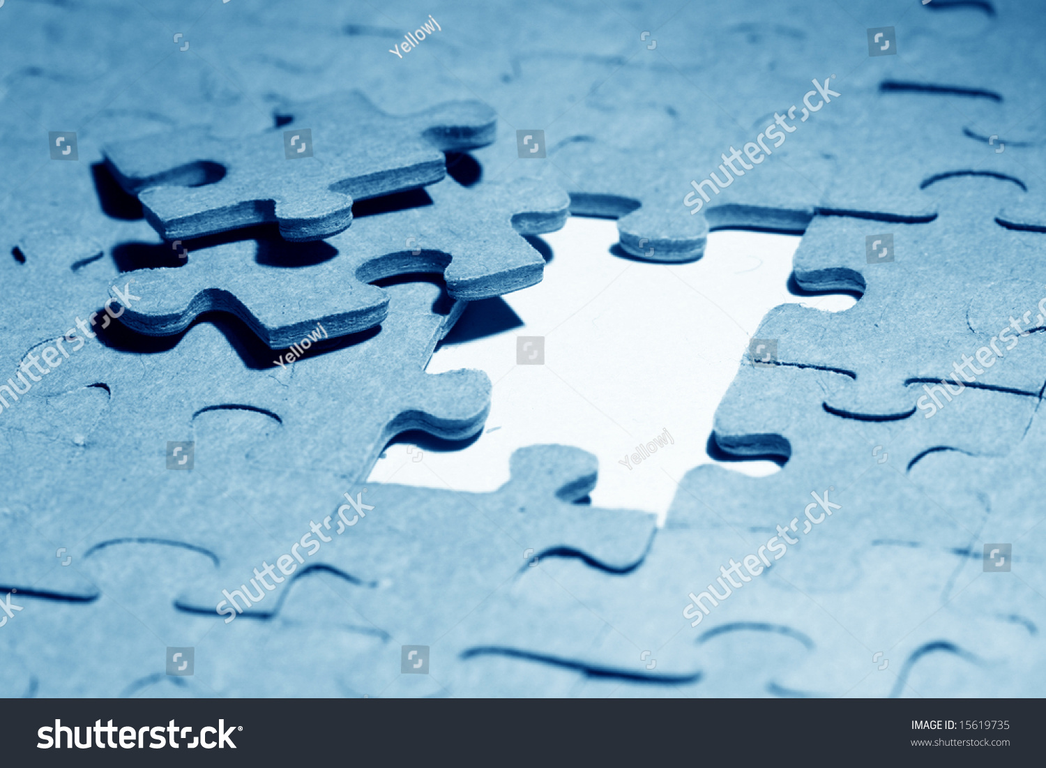 Puzzle Combined Objects Stock Photo (Edit Now) 15619735