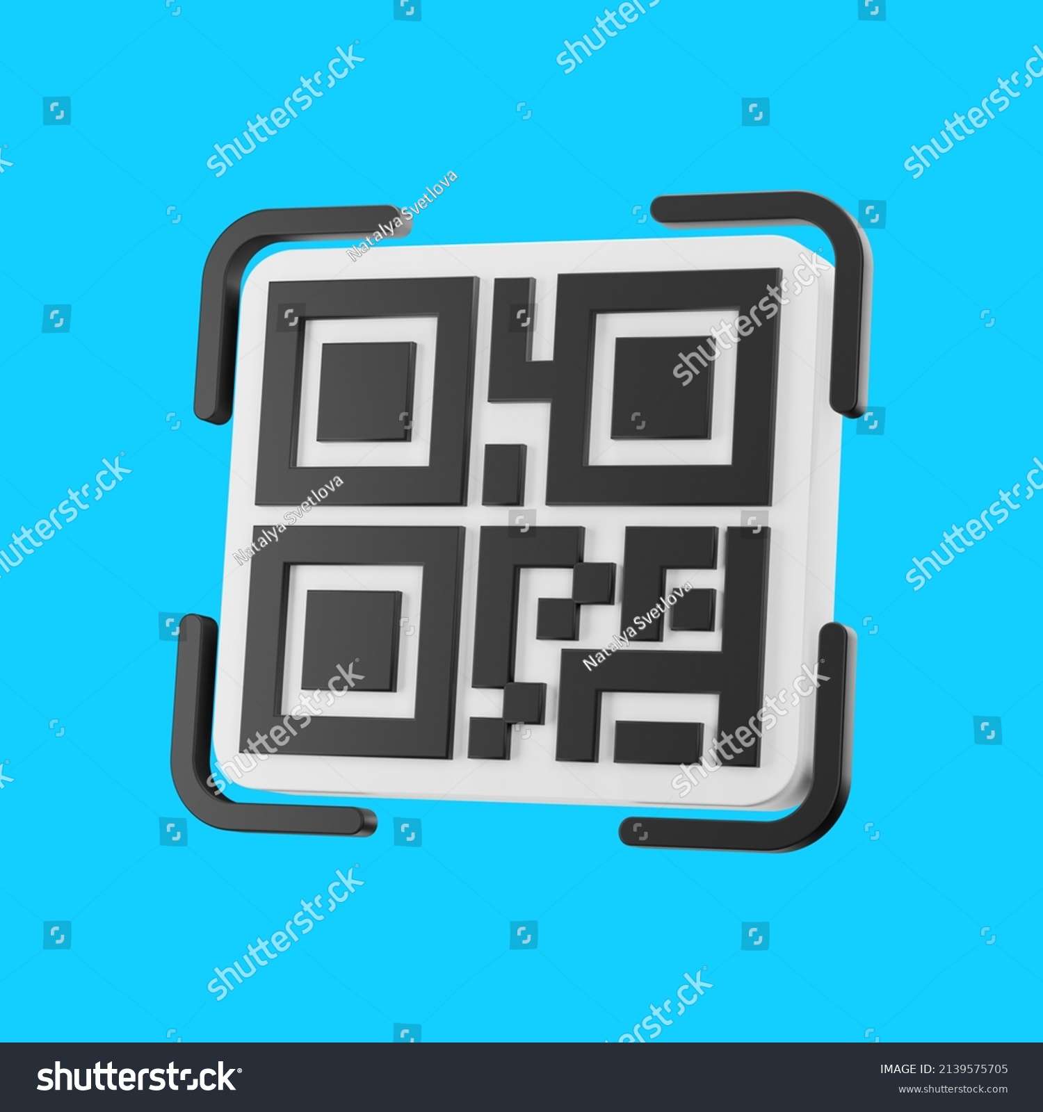 Qr Code 3d Render Illustration Stock Illustration 2139575705 | Shutterstock