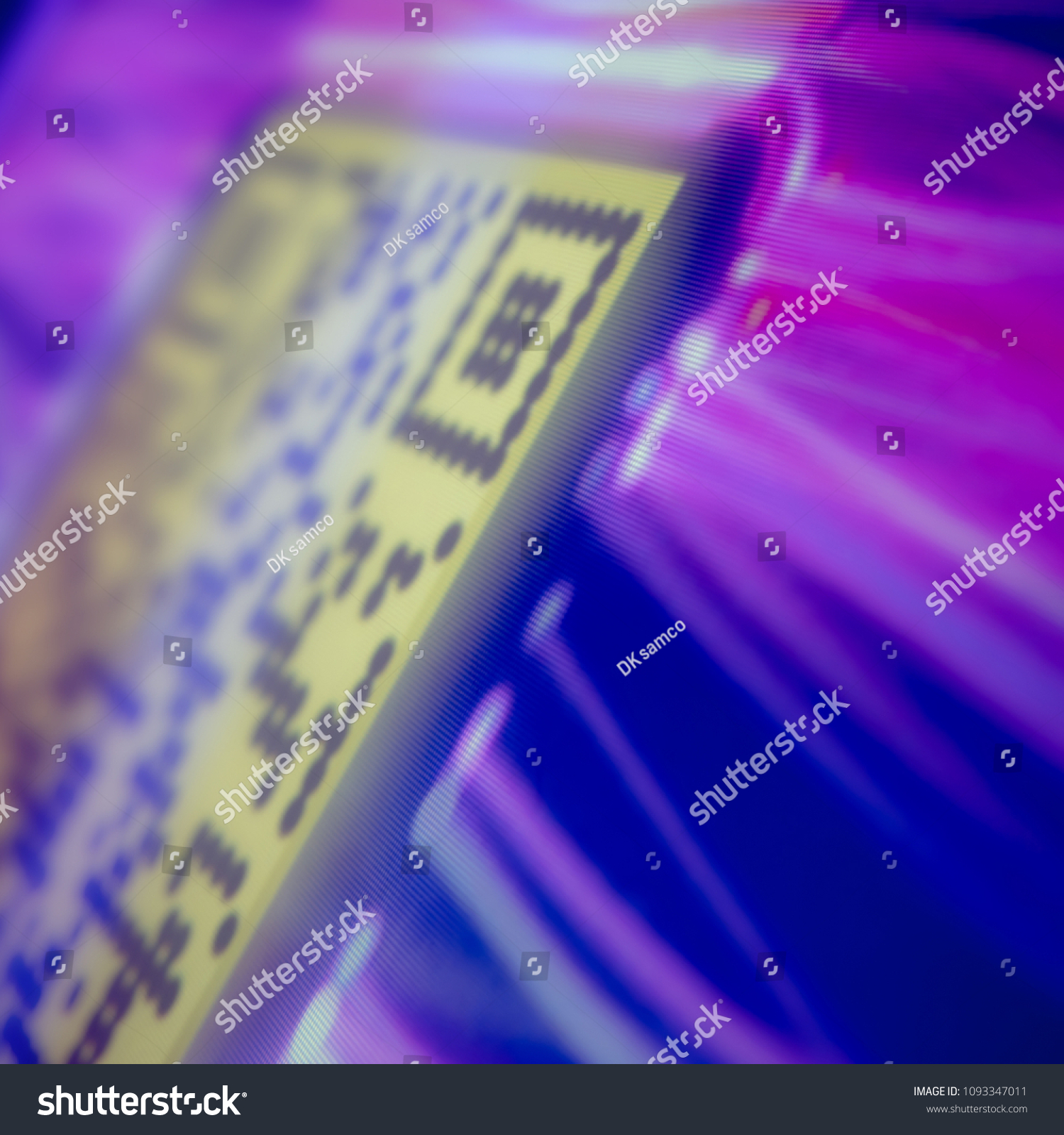 Qr Code Science Technology Background Stock Photo (Edit Now) 1093347011