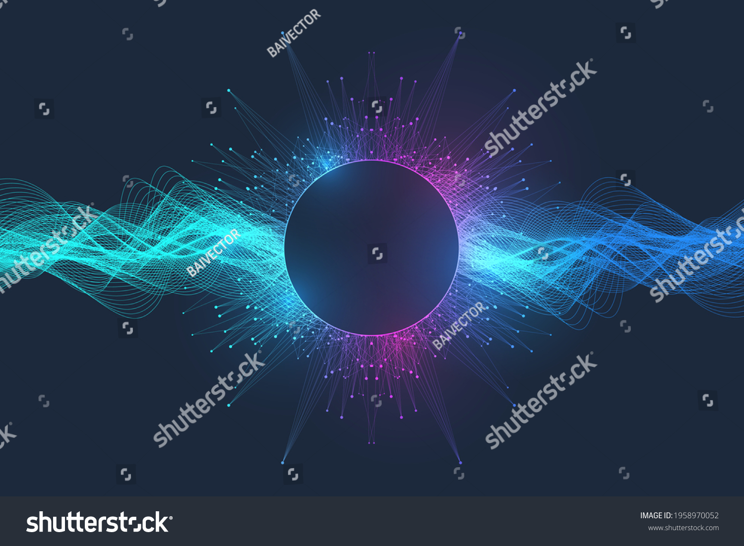Quantum Computer Technology Banner Design Template Stock Illustration ...
