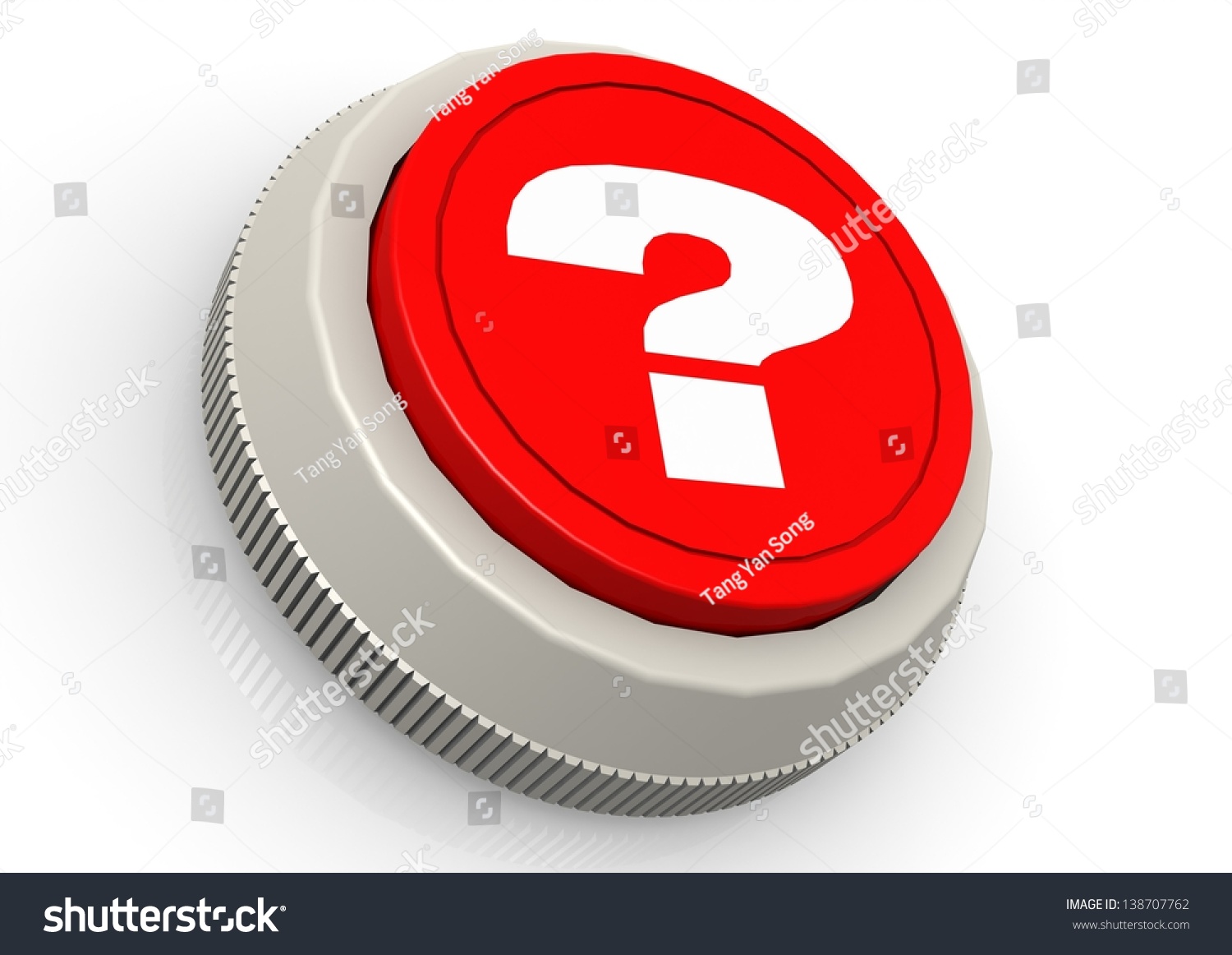 Question Mark Button Stock Illustration 138707762