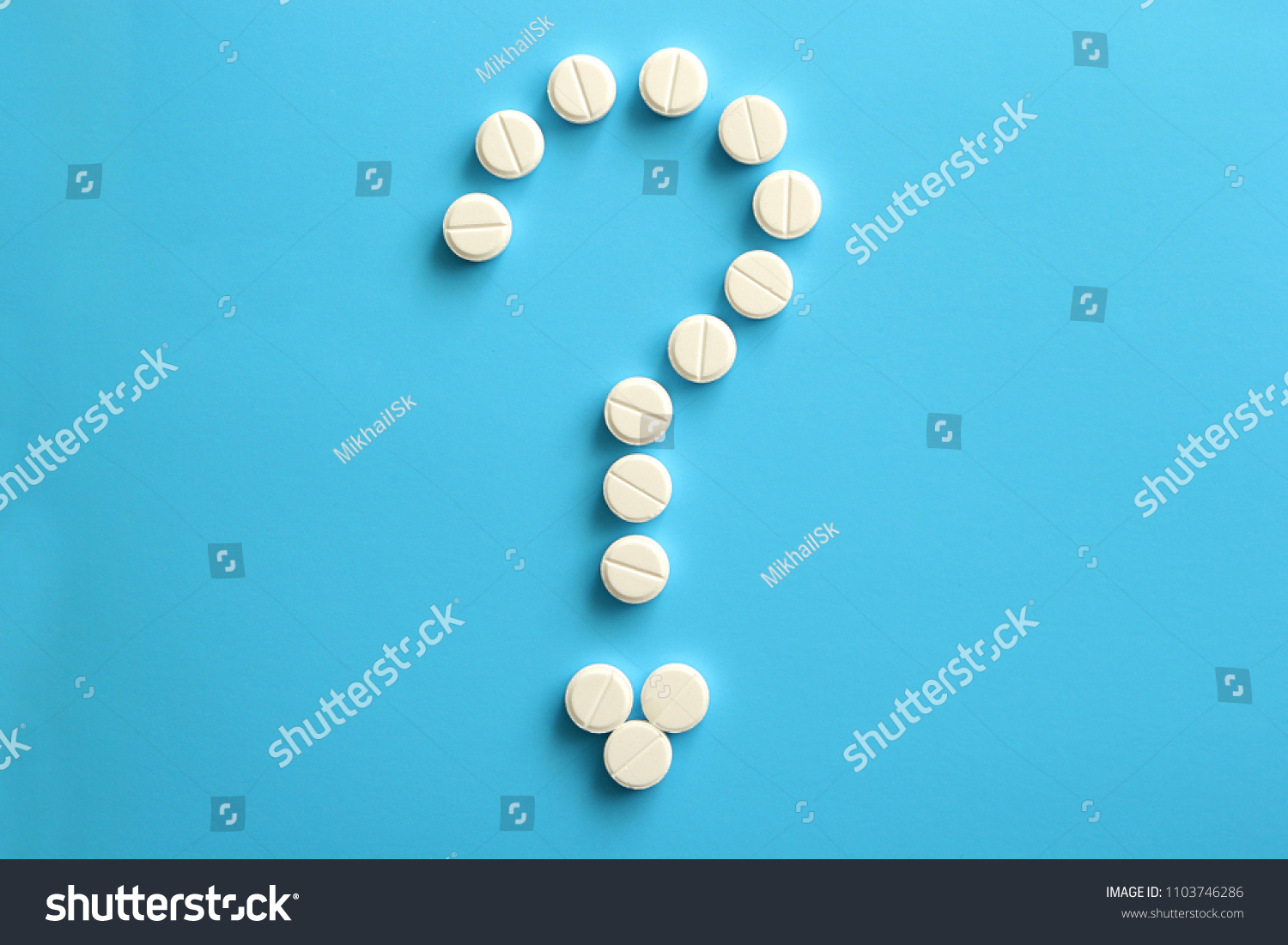Question Mark Tablets Stock Photo (Edit Now) 1103746286