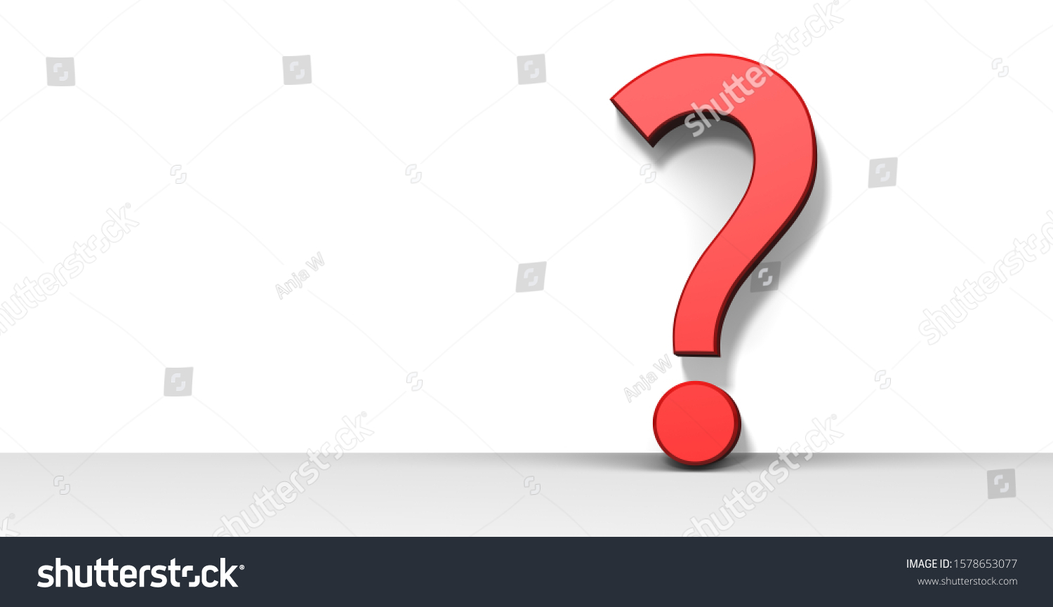 Question Mark Red 3d Rendering 스톡 일러스트 1578653077 | Shutterstock