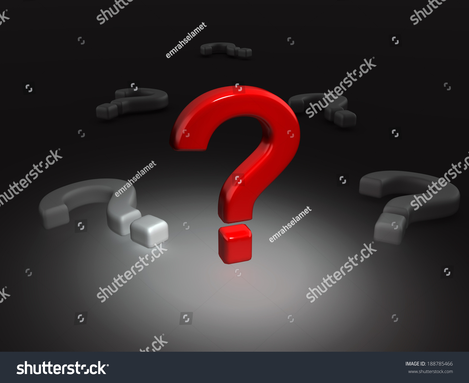 Question Mark Spot Light 스톡 일러스트 188785466 | Shutterstock