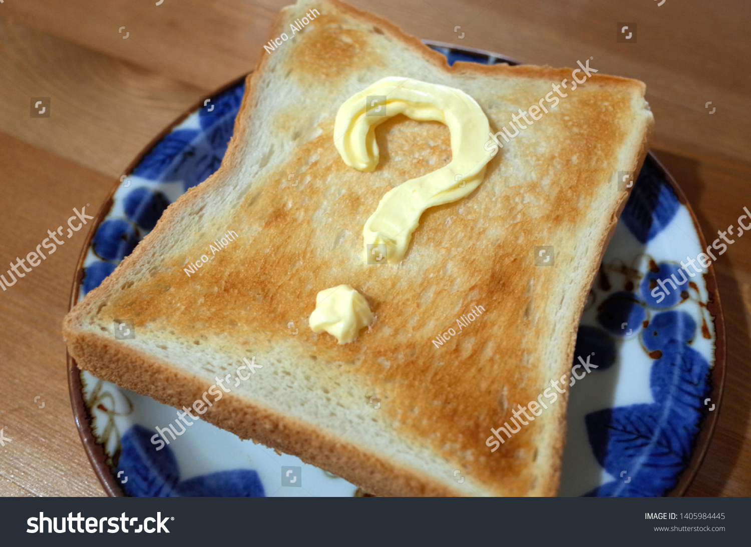 Question Mark Written On Bread Stock Photo 1405984445 | Shutterstock