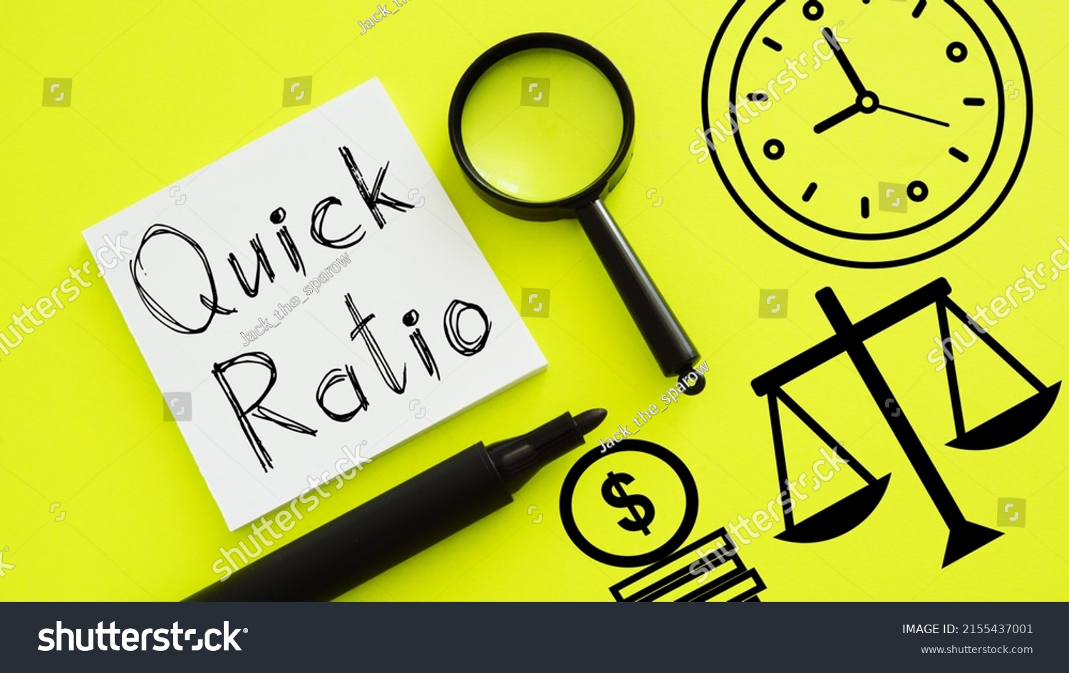 Quick Ratio Shown Using Text Stock Photo 2155437001 | Shutterstock