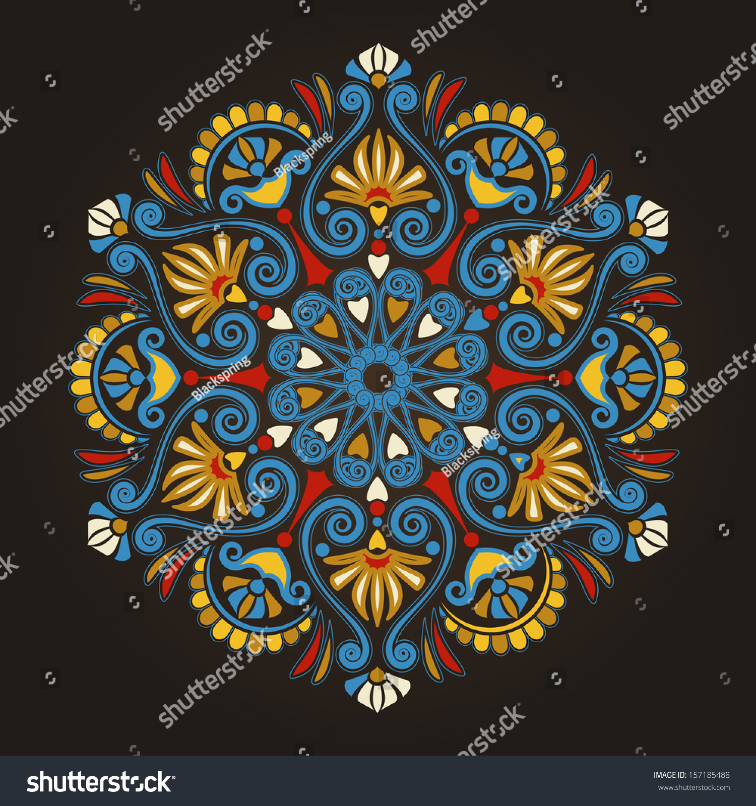 Radial Geometric Pattern Stock Illustration 157185488 - Shutterstock